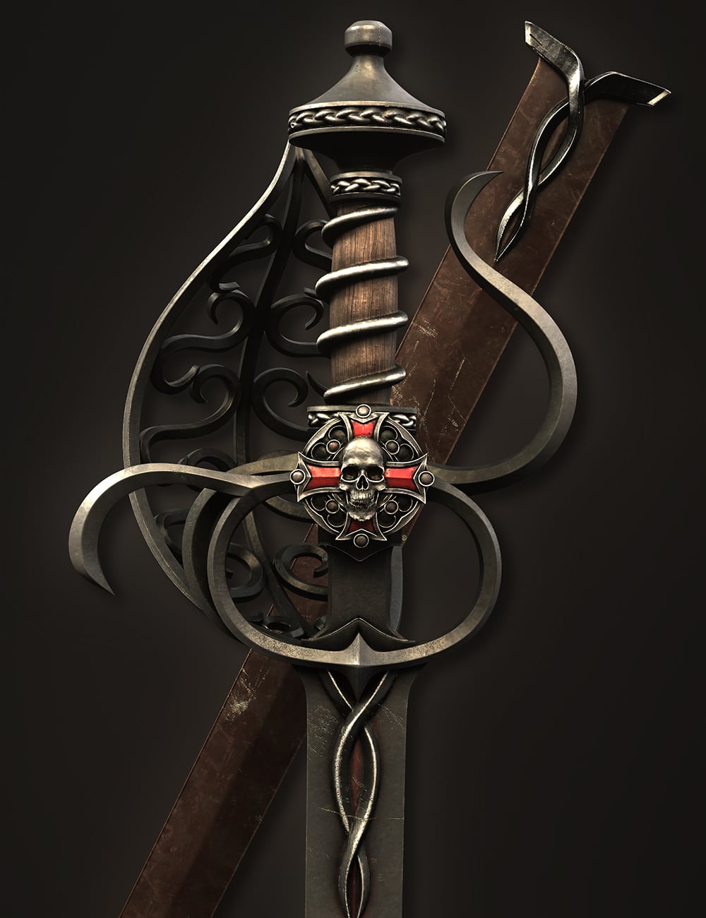 The Last Vampire Hunter HD-dForce Clothes and Weapons Set for Genesis 9 ...