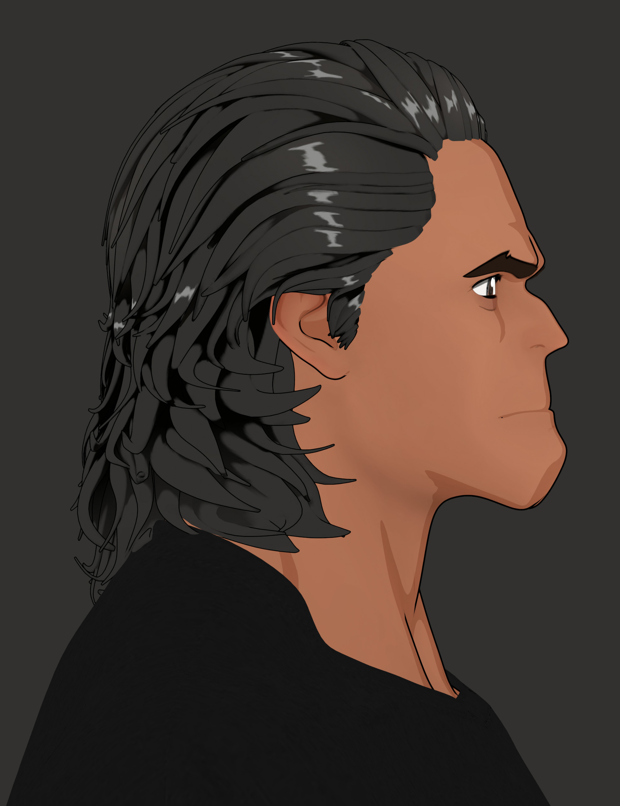 HS Toon Hunter Hair for Genesis 9 | Daz 3D