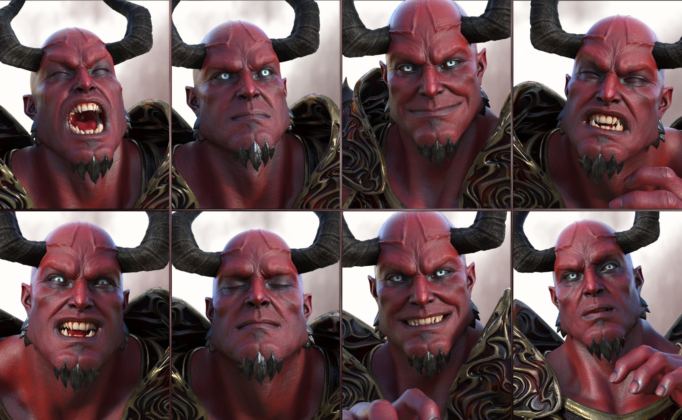 JW Devil Power Expressions for Astaroth 9 | Daz 3D