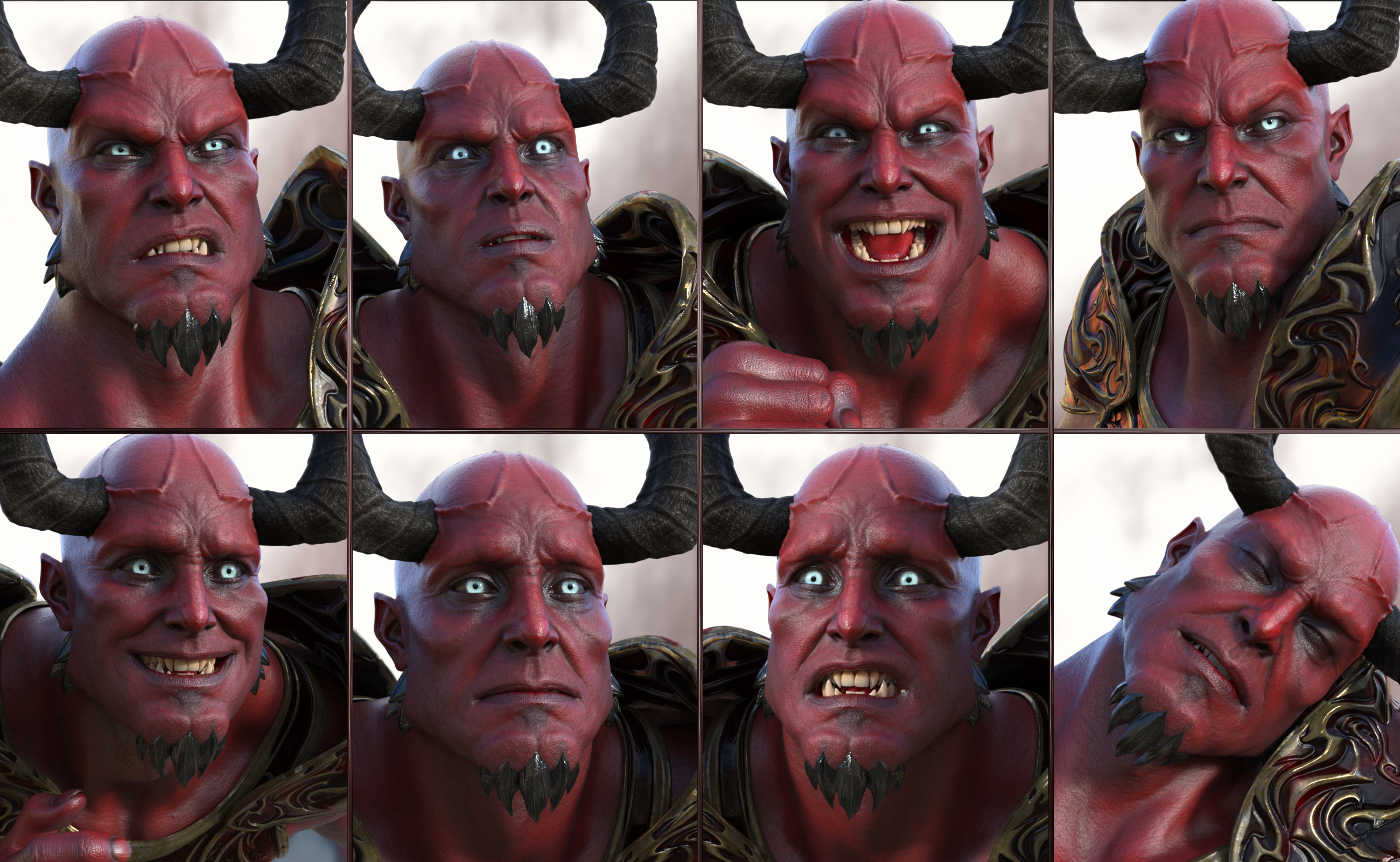 JW Devil Power Expressions for Astaroth 9 | Daz 3D