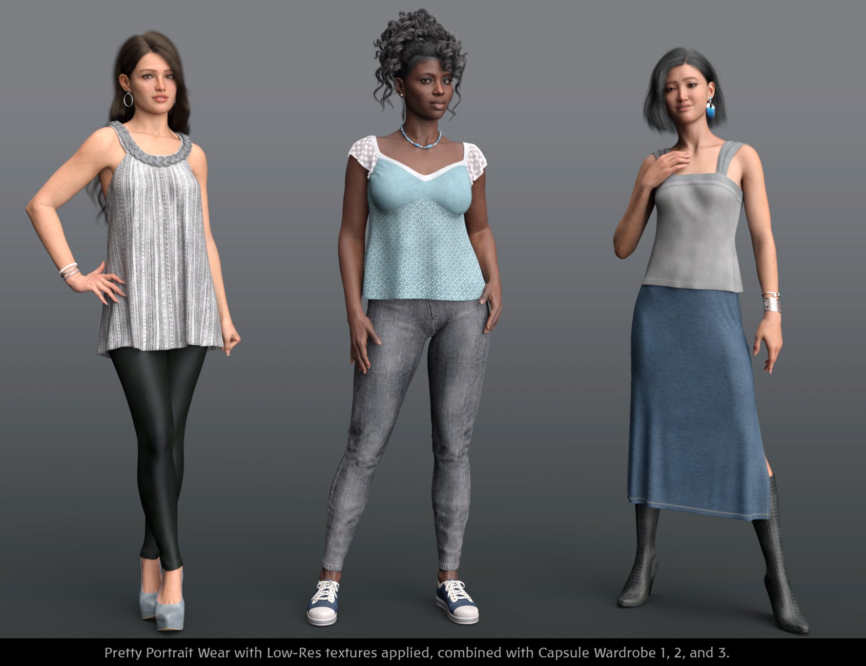 dForce Pretty Portrait Wear for Genesis 9 | Daz 3D
