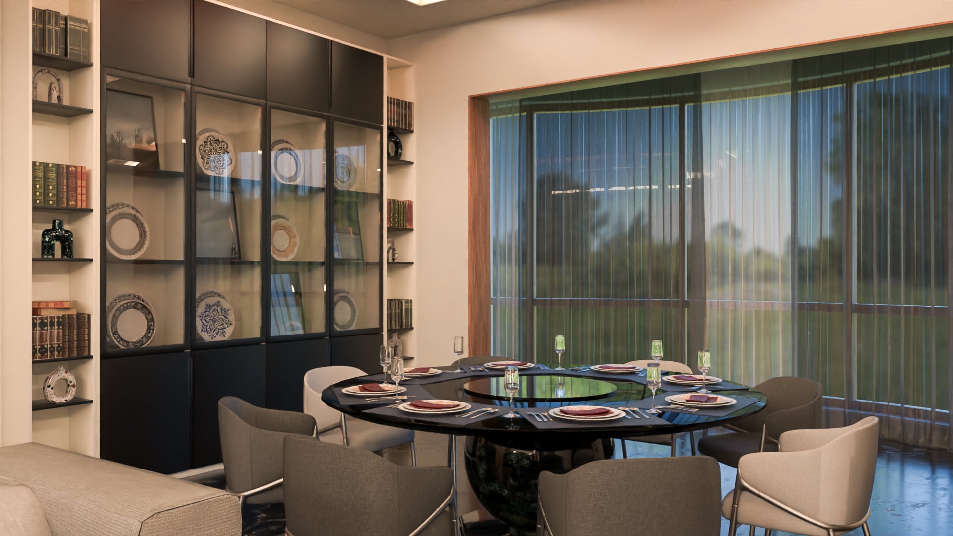 Contemporary Lounge and Dining | Daz 3D
