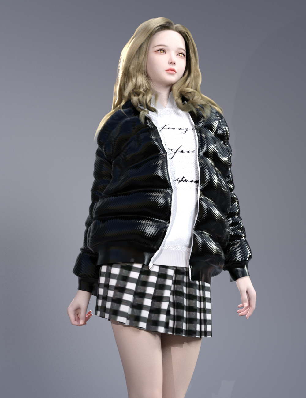 EG Down Jacket and Hair Genesis 9 Bundle | Daz 3D