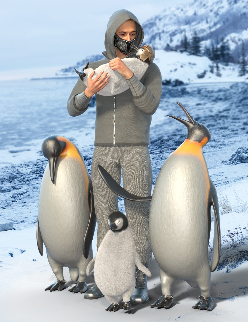Emperor Penguins | Daz 3D
