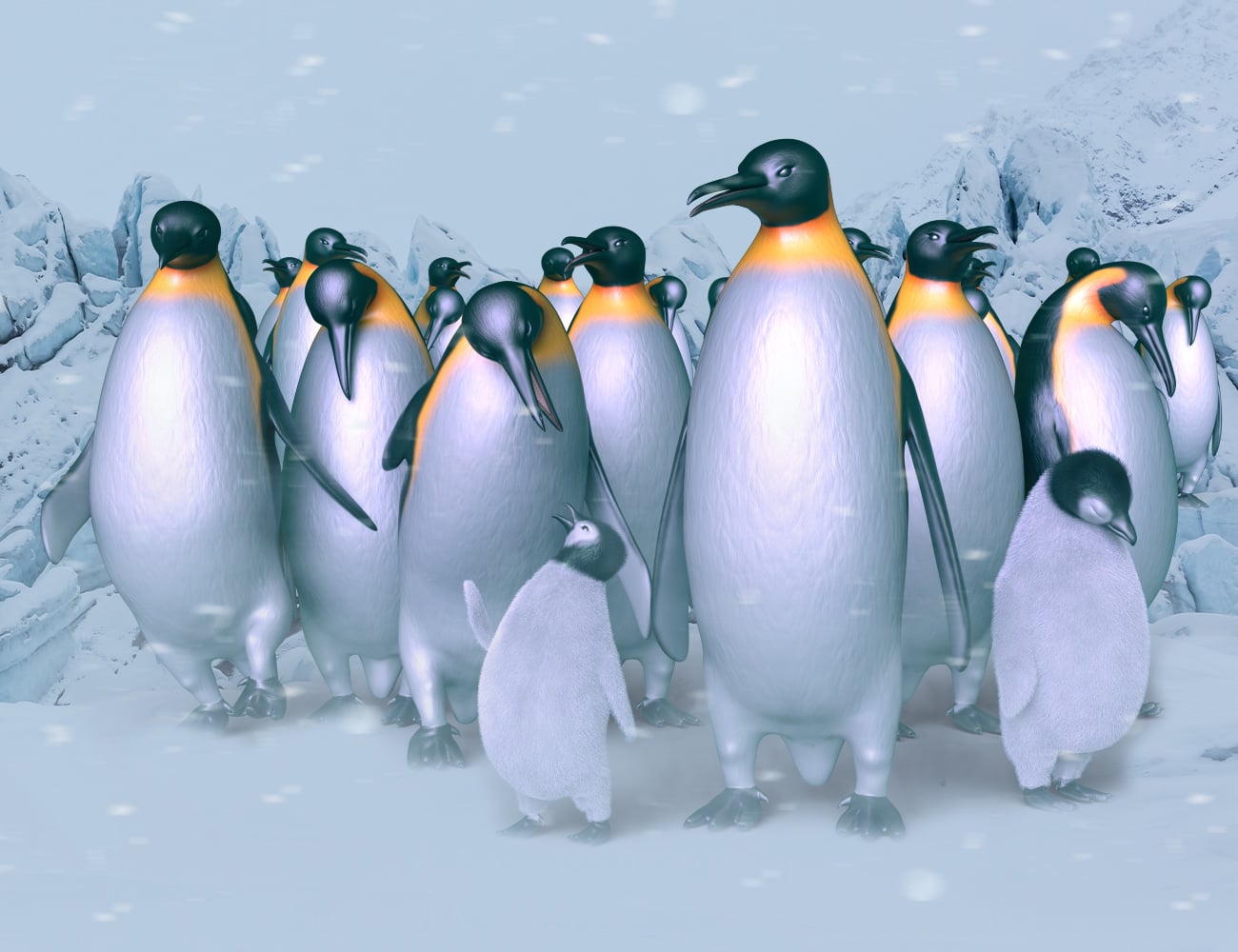Emperor Penguins | Daz 3D