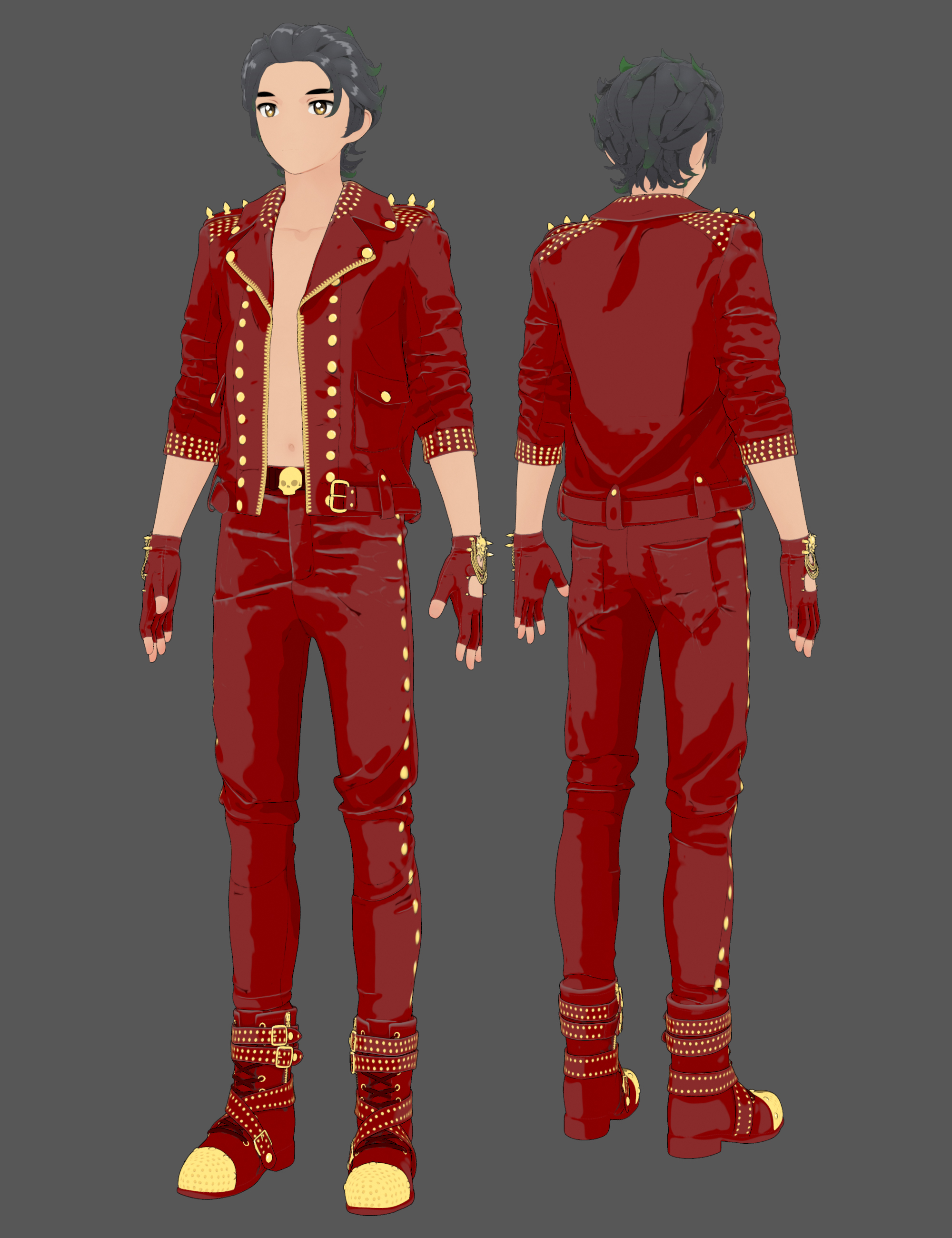 BW Rock Star Blaze Outfit FilaToon Texture Add-On | Daz 3D