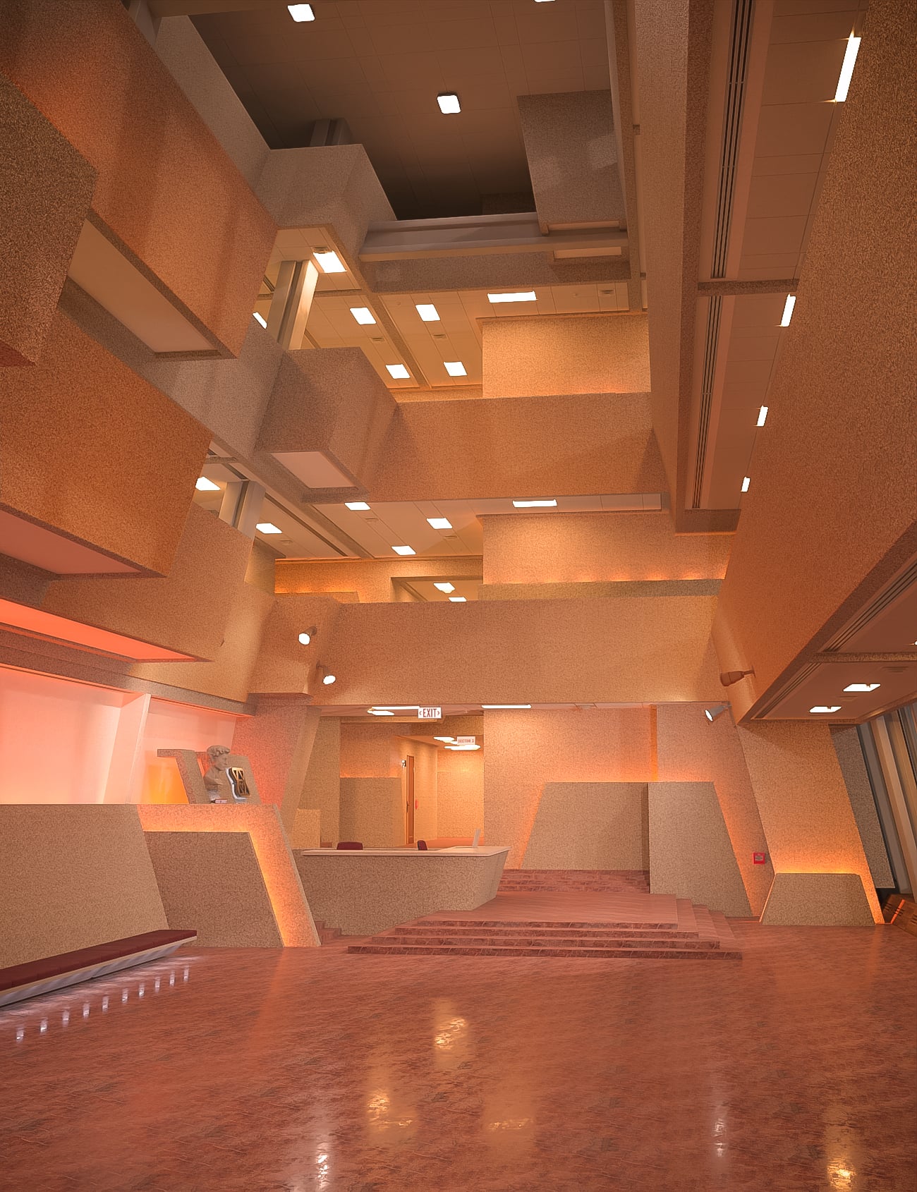 SE Futuristic Hall | Daz 3D