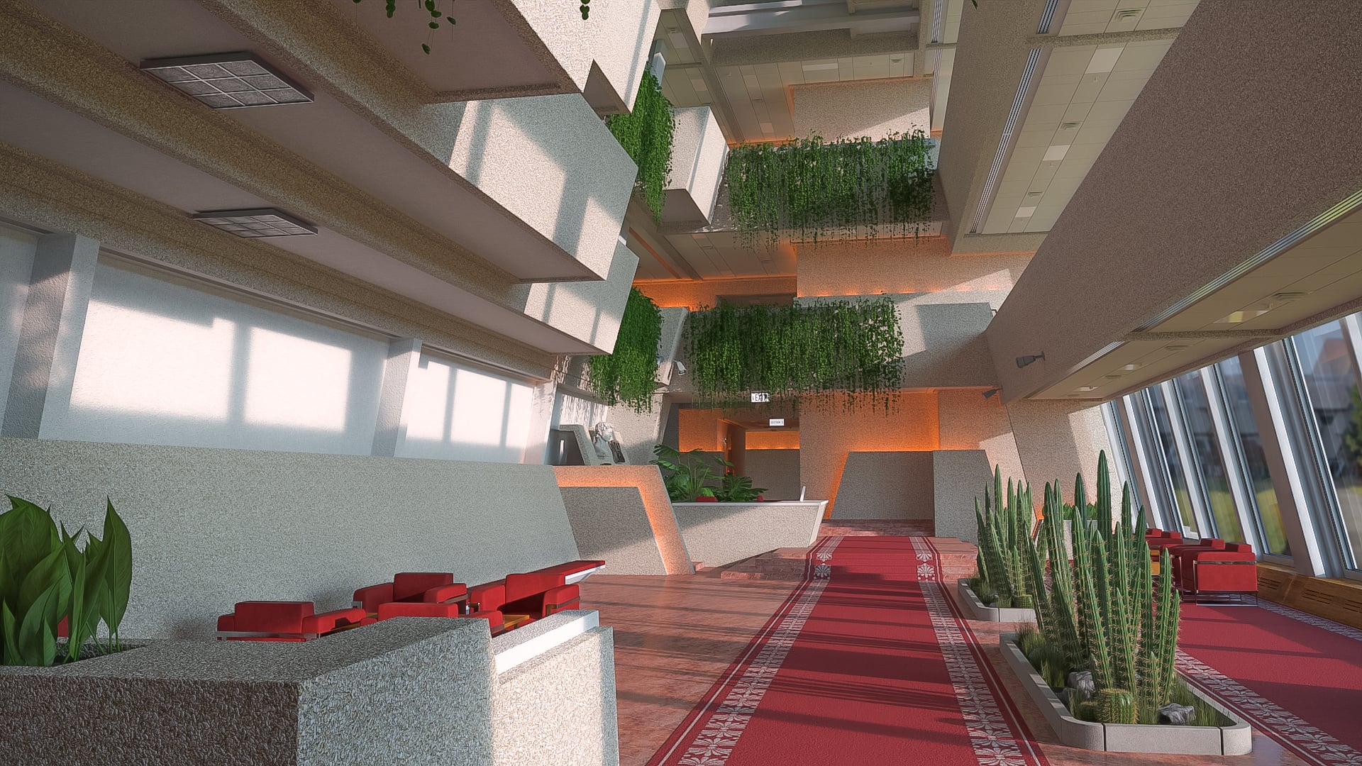 SE Futuristic Hall Props | Daz 3D