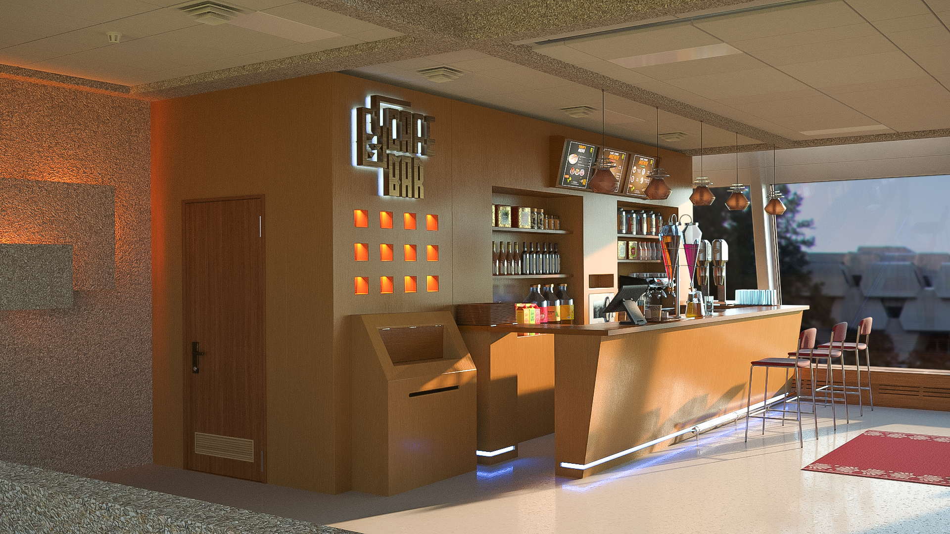 SE Futuristic Hall Props | Daz 3D