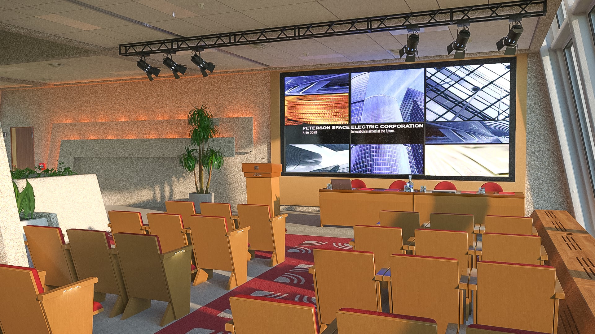 SE Futuristic Hall Props | Daz 3D