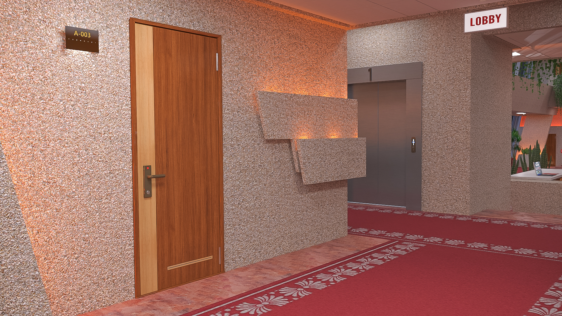 SE Futuristic Hall Props | Daz 3D