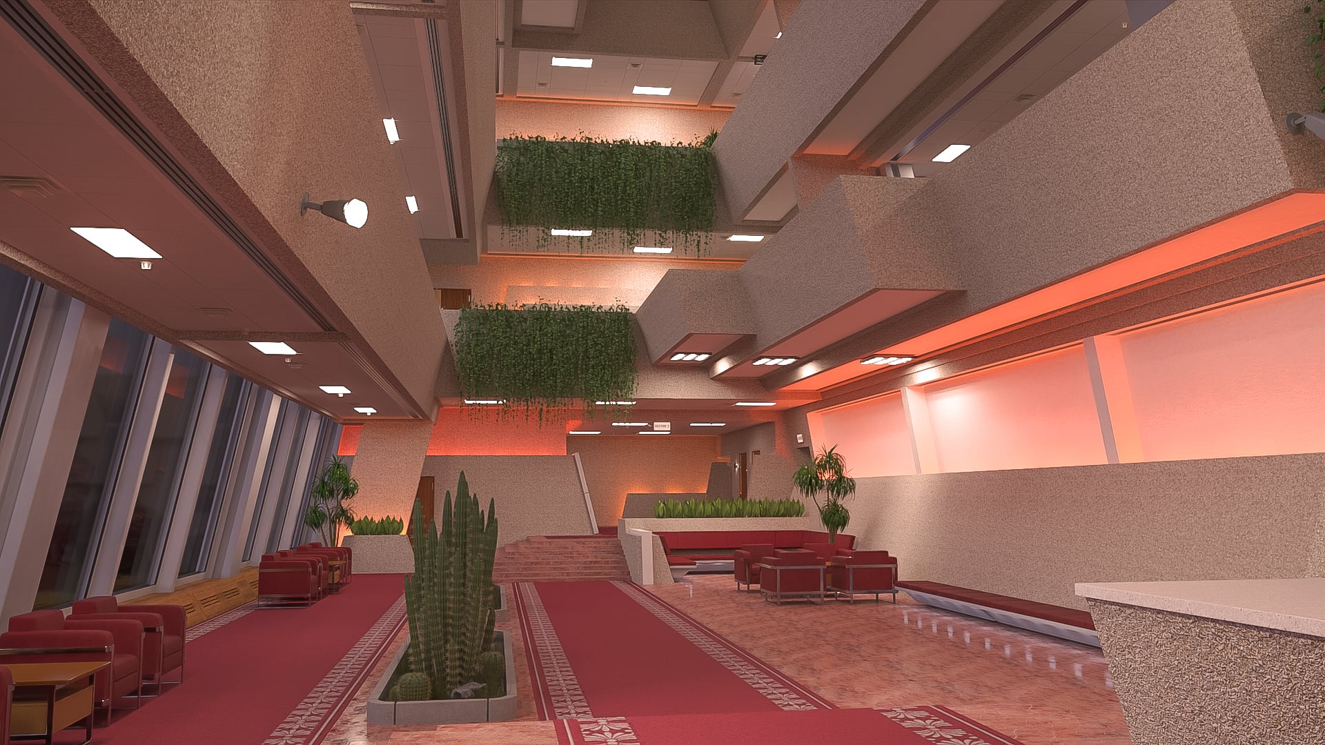 SE Futuristic Hall Props | Daz 3D