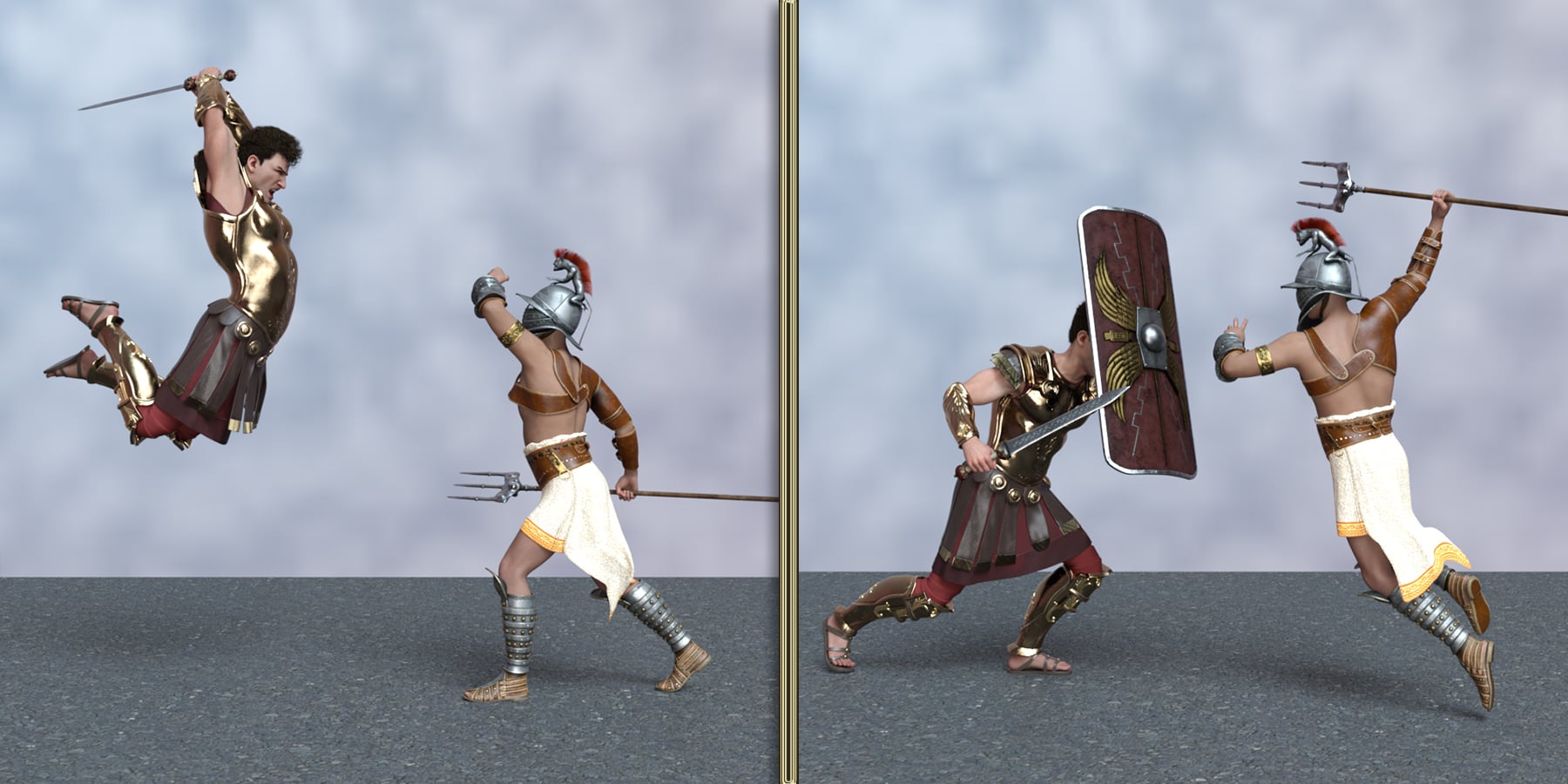 Gladiatore Pose Bundle | Daz 3D