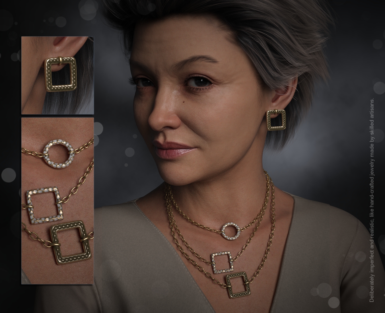 FK dForce Elements Jewelry Set and Materials Expansion | Daz 3D