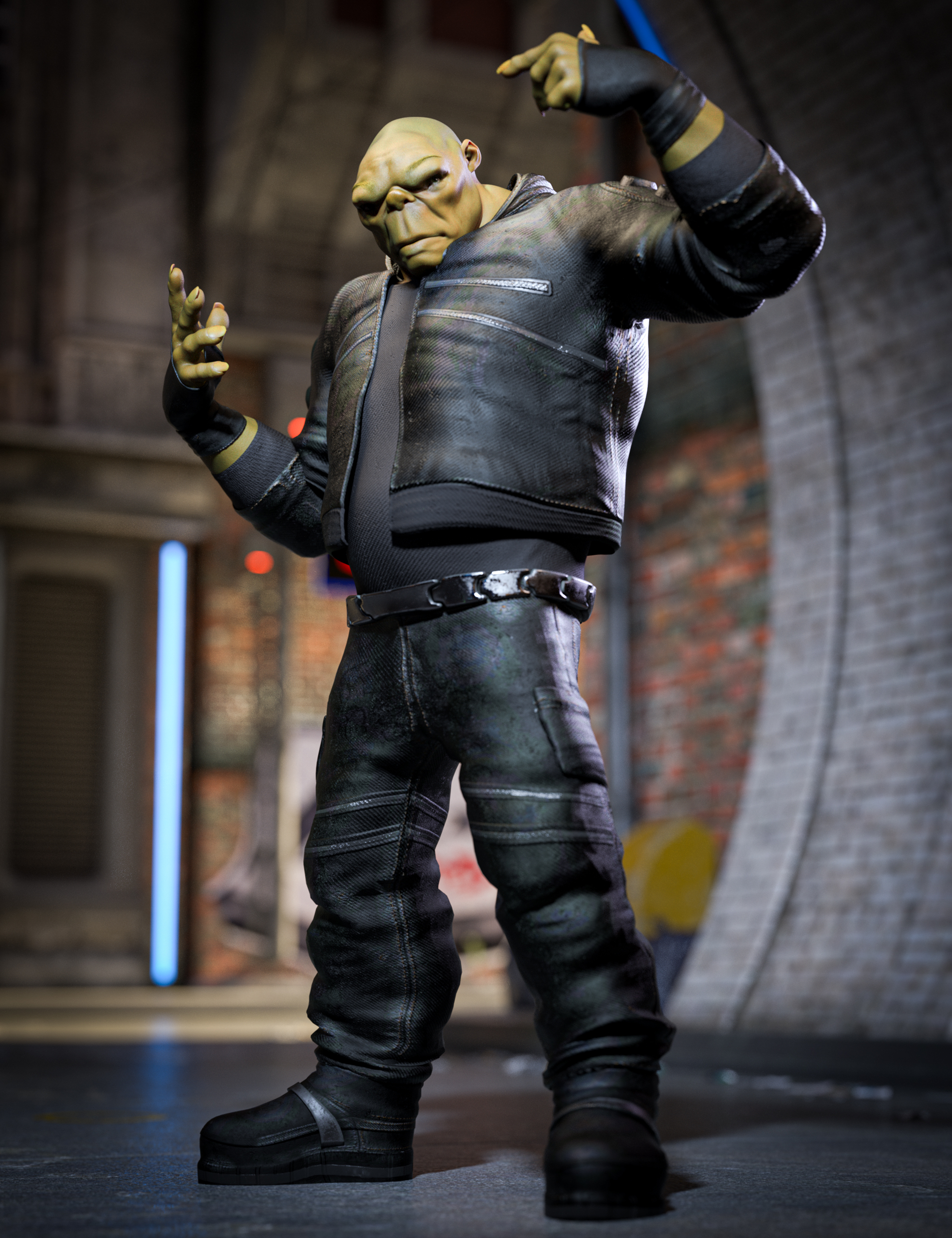 M3D dForce Void Runner Outfit for Genesis 9 | Daz 3D