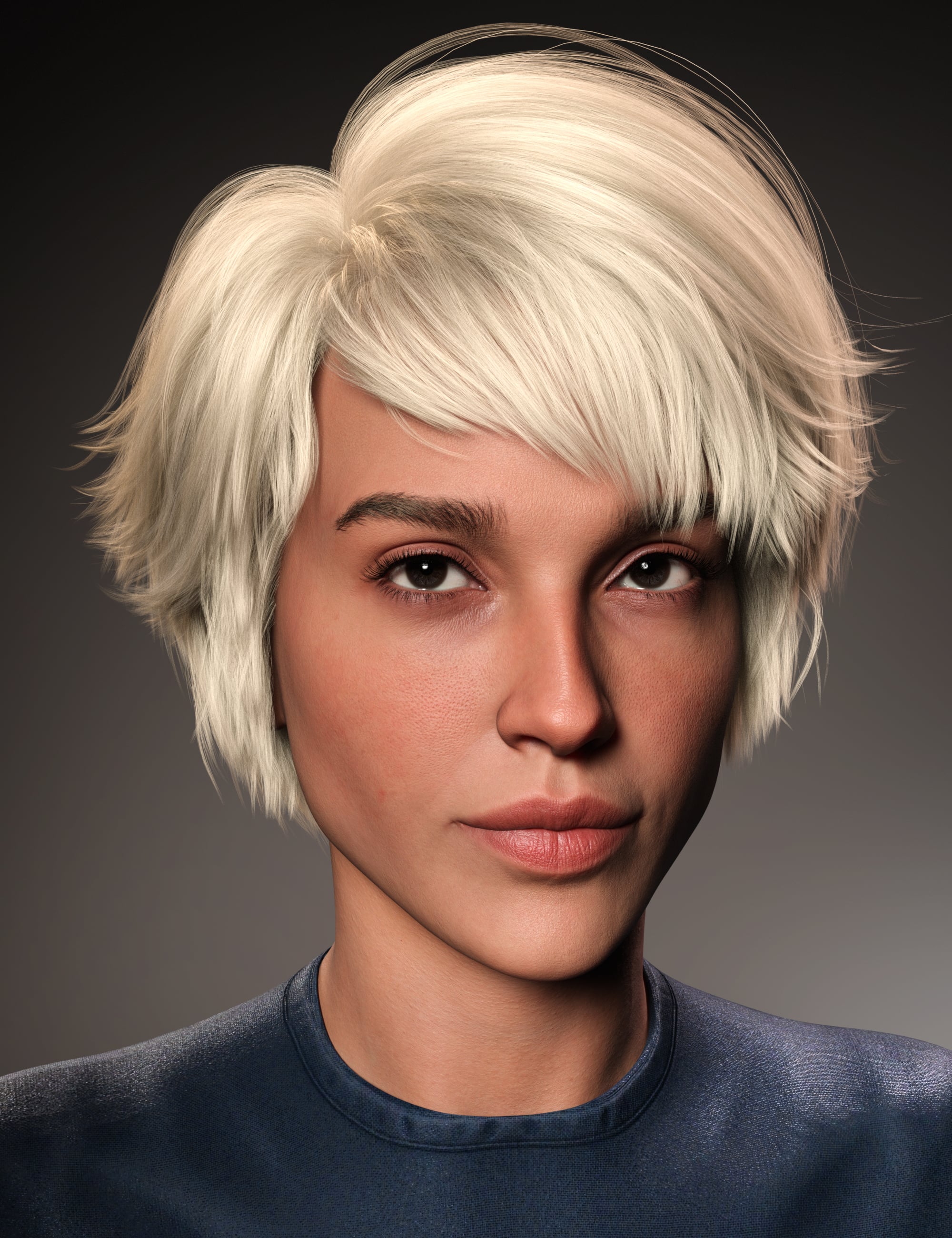 FE Trendy Short Hair for Genesis 9 | Daz 3D