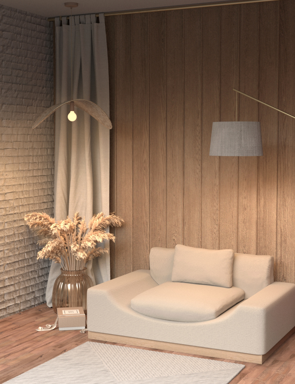 Cosy Wood Vignette | Daz 3D