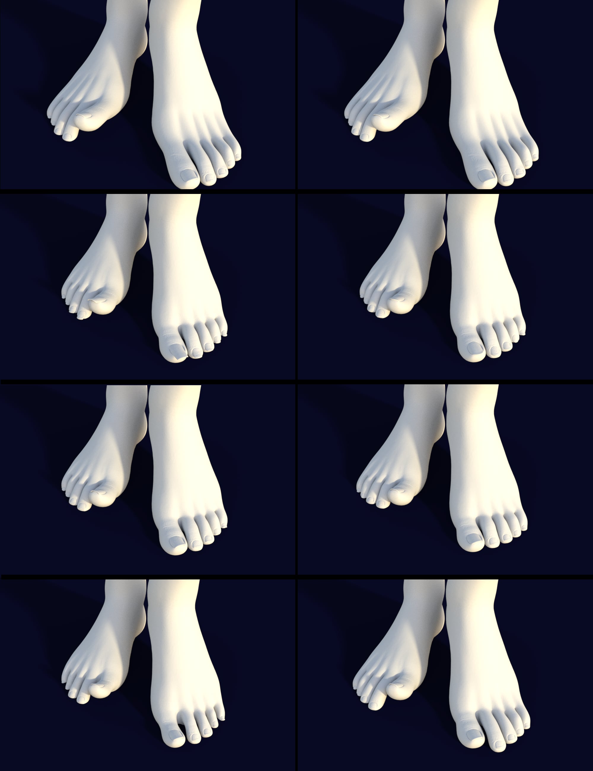 SY More Toe Bones for Genesis 8 | Daz 3D