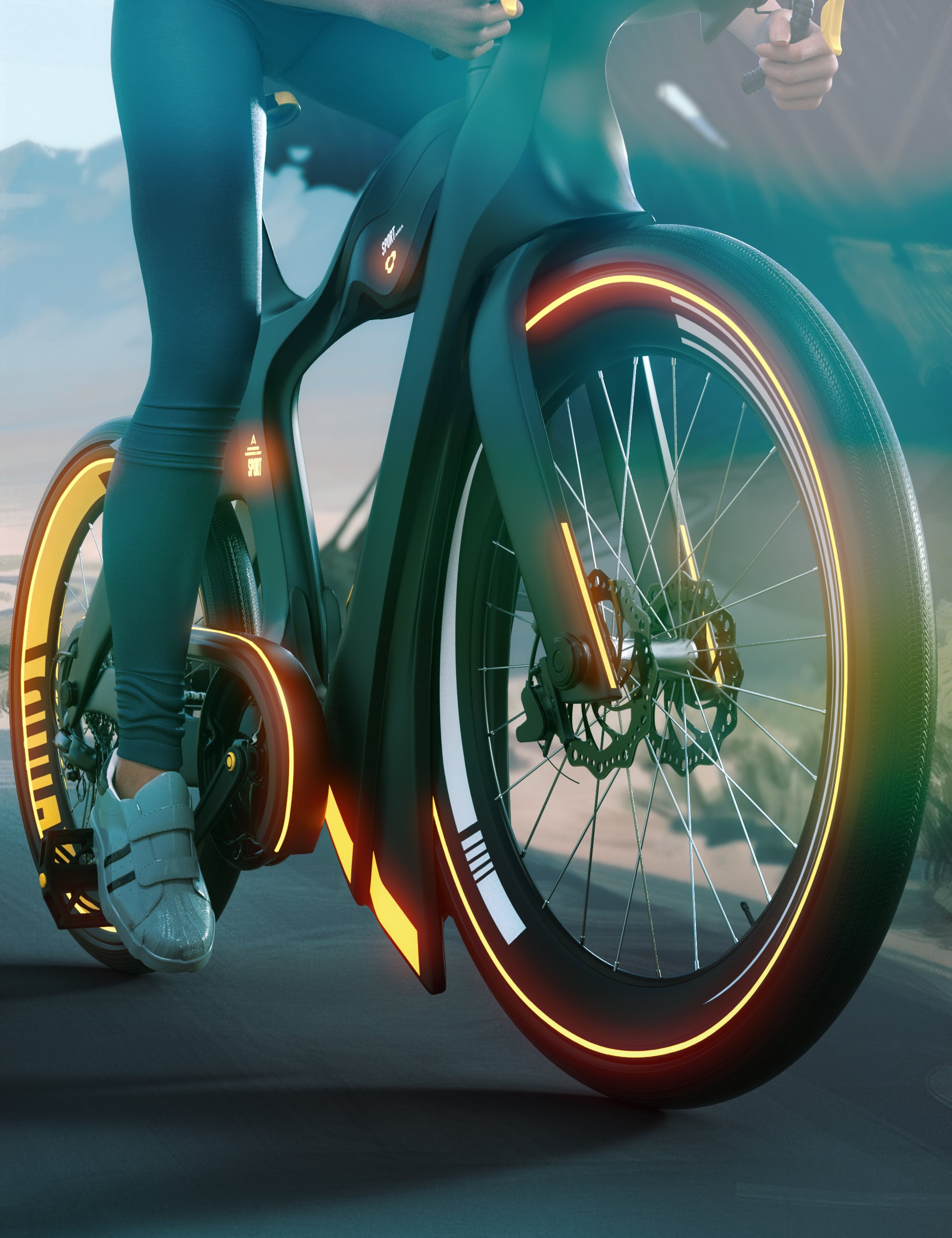 Futuristic Biker | Daz 3D