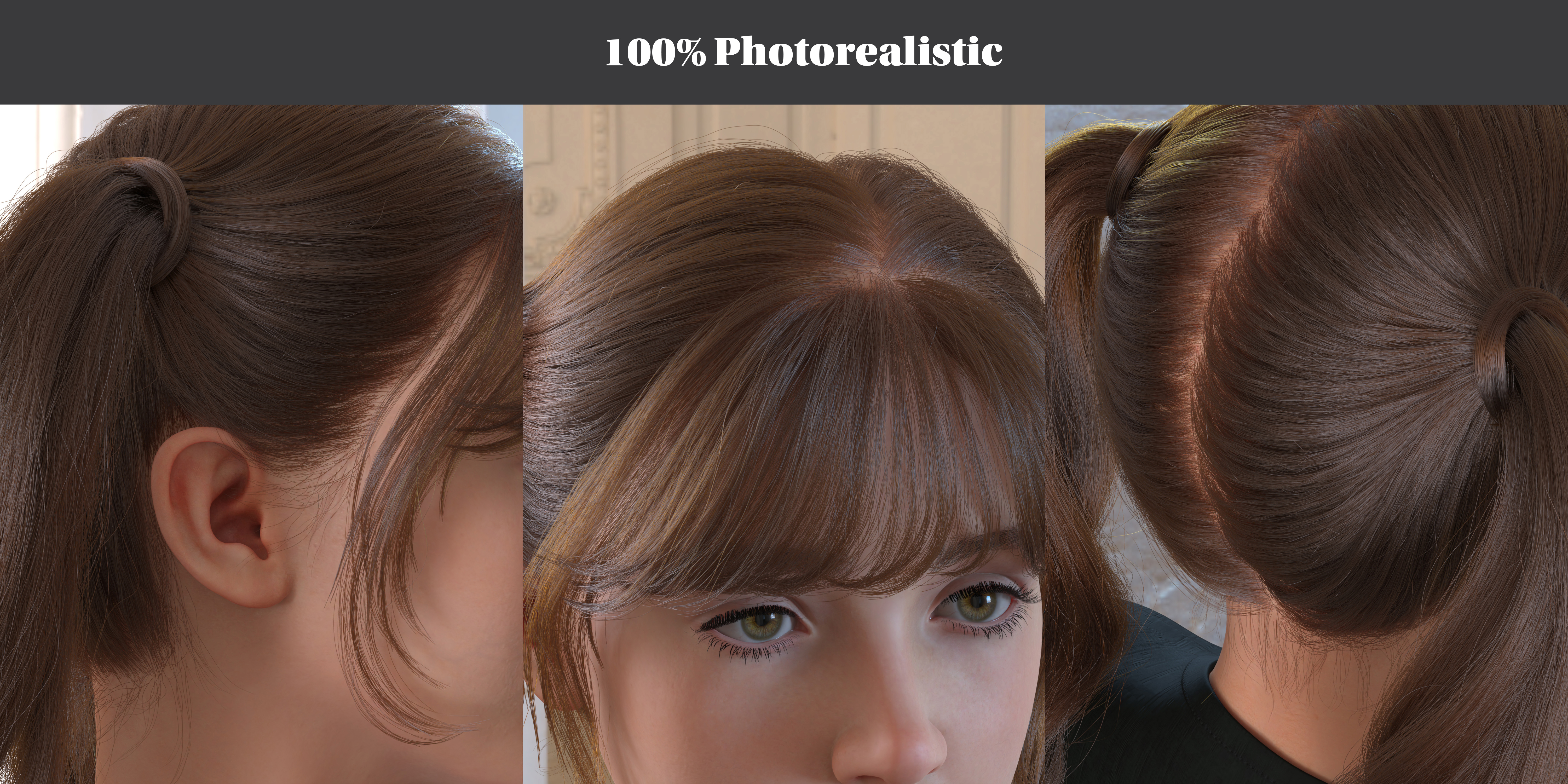 dForce Princess Petra's Twin Tails for Genesis 9 | Daz 3D