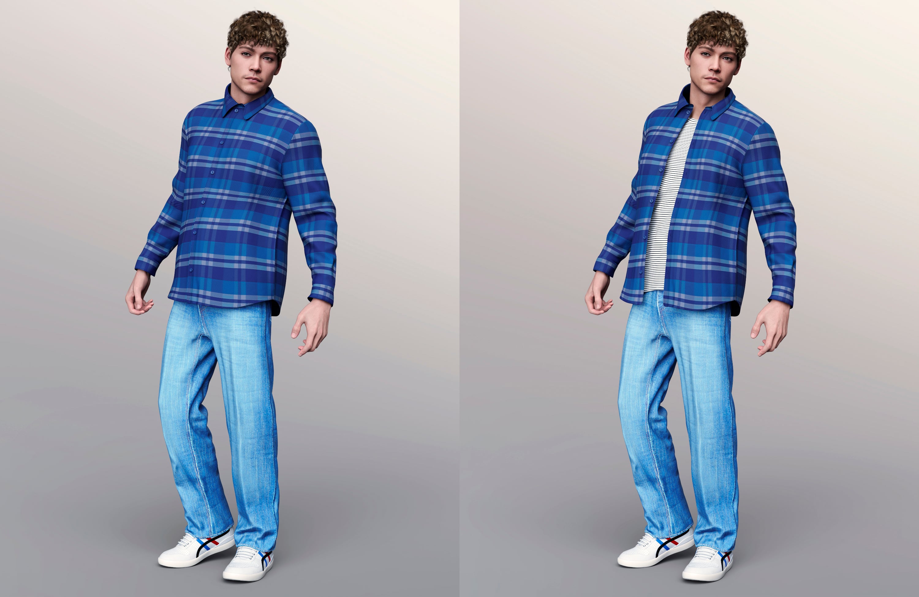 dForce Men's Modern Clothing Set for Genesis 9 | Daz 3D