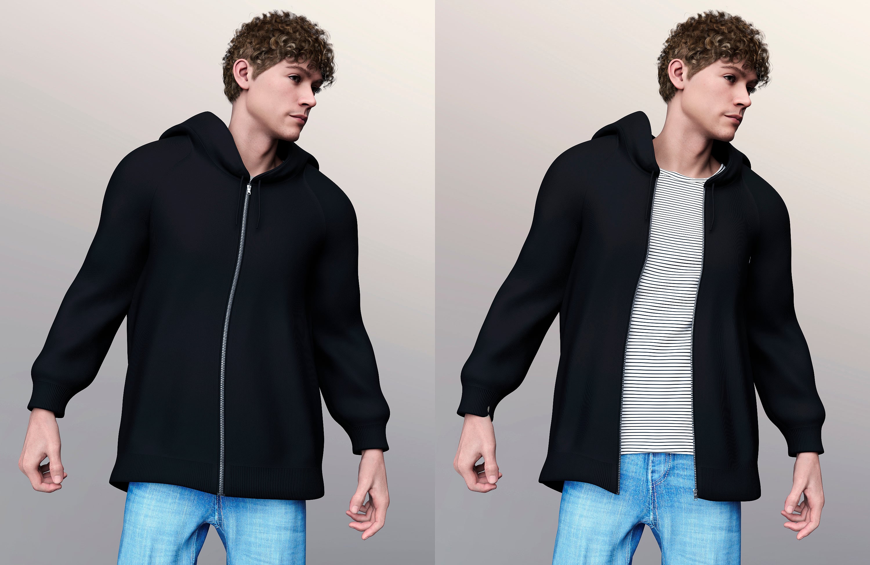 dForce Men's Modern Clothing Set for Genesis 9 | Daz 3D