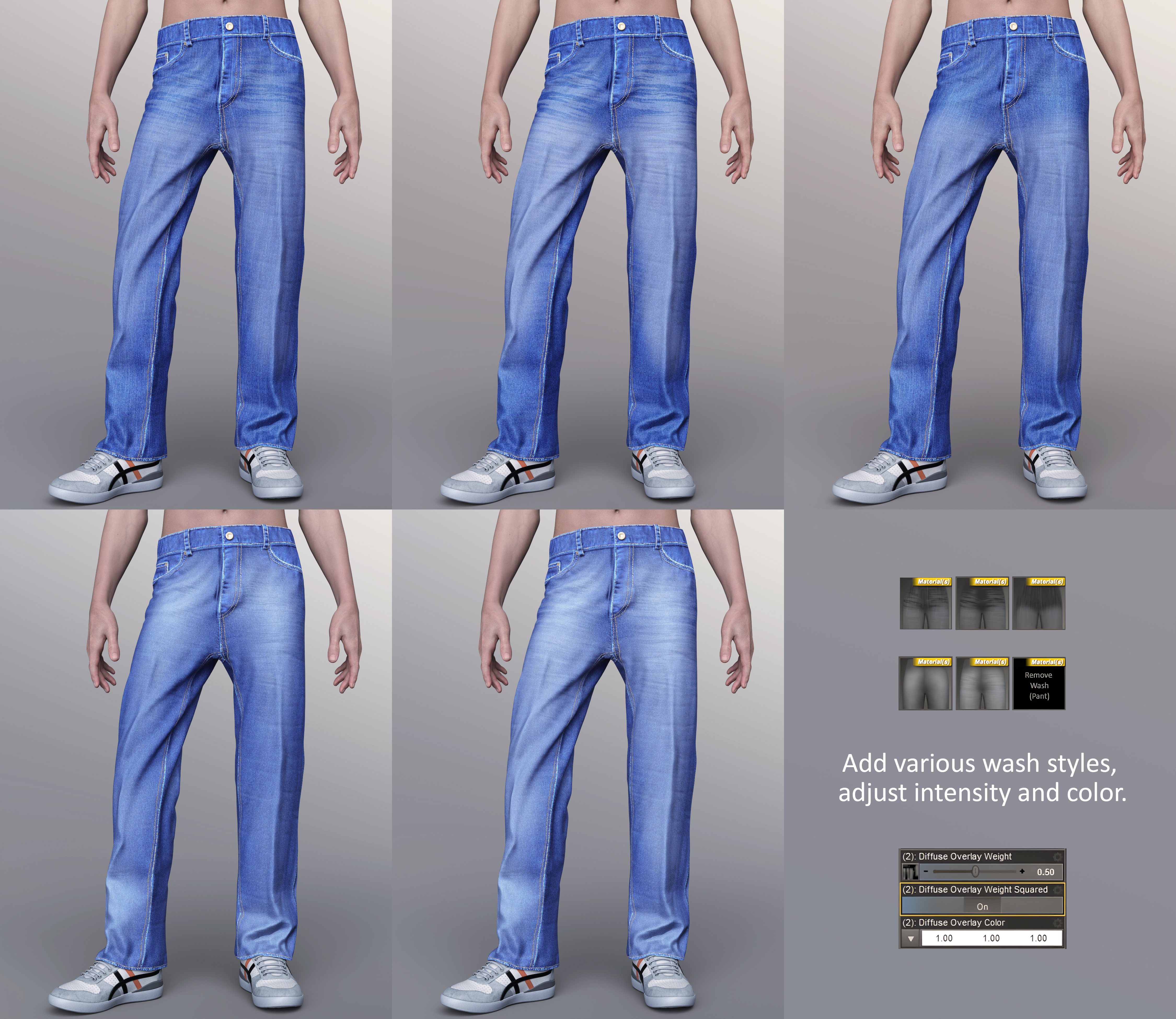 dForce Men's Modern Clothing Set for Genesis 9 Texture Add-On | Daz 3D