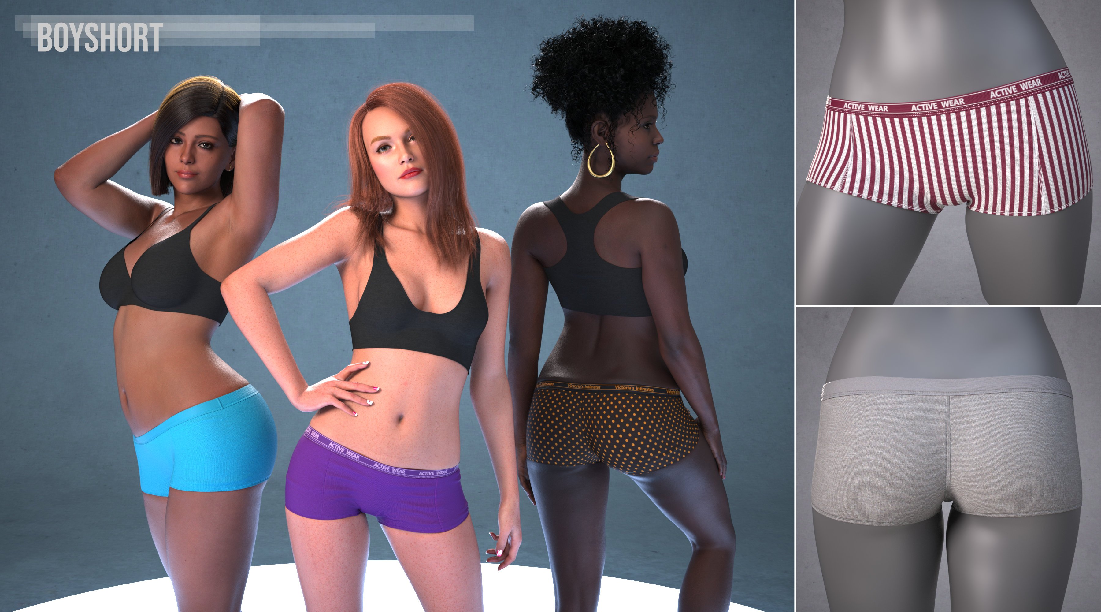 NG Cotton Panties Base Collection Volume 1 for Genesis 9 | Daz 3D