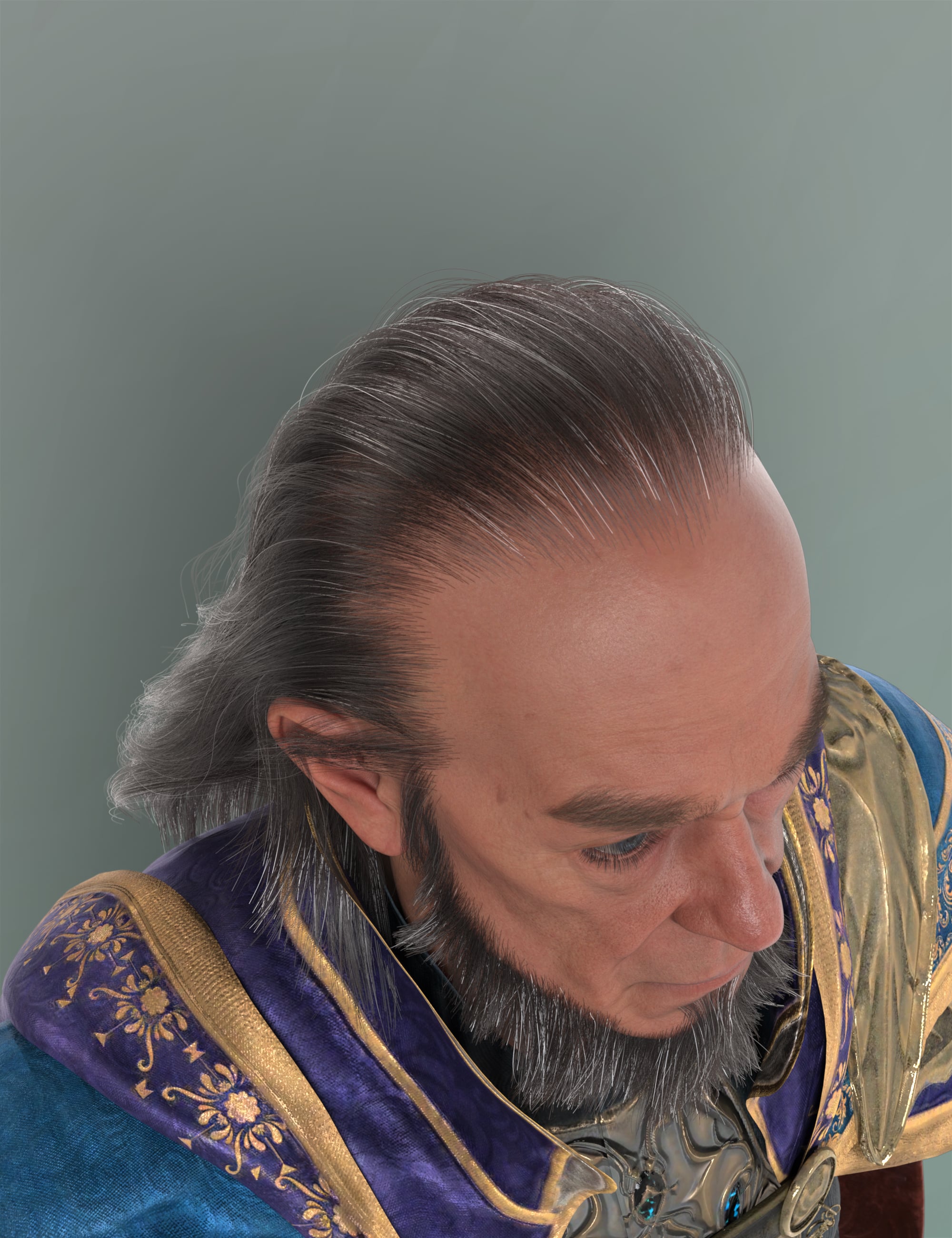 XYZ Evil Old Man's Hair for Genesis 9 | Daz 3D