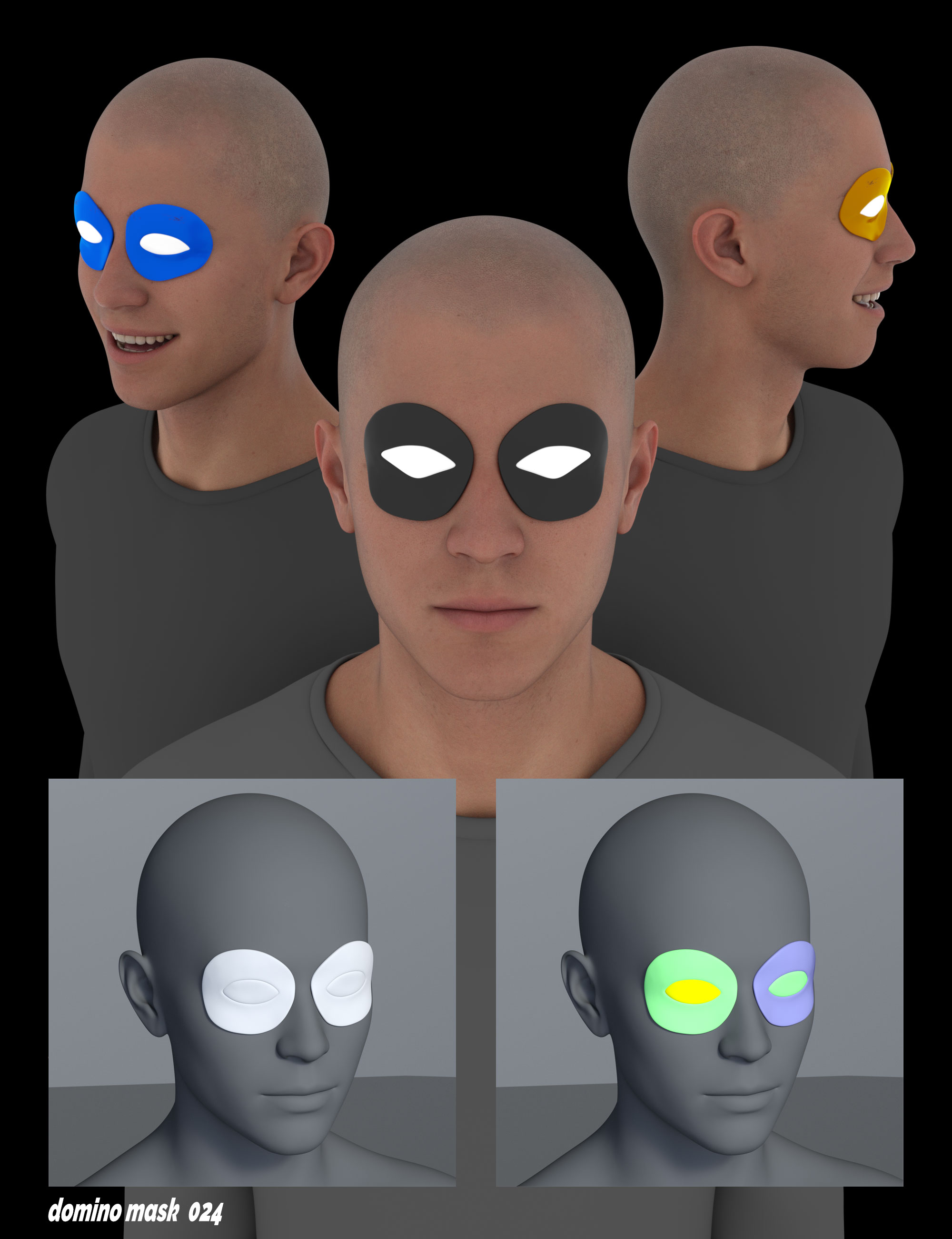 Domino Masks v004 MMKB Genesis 9 | Daz 3D