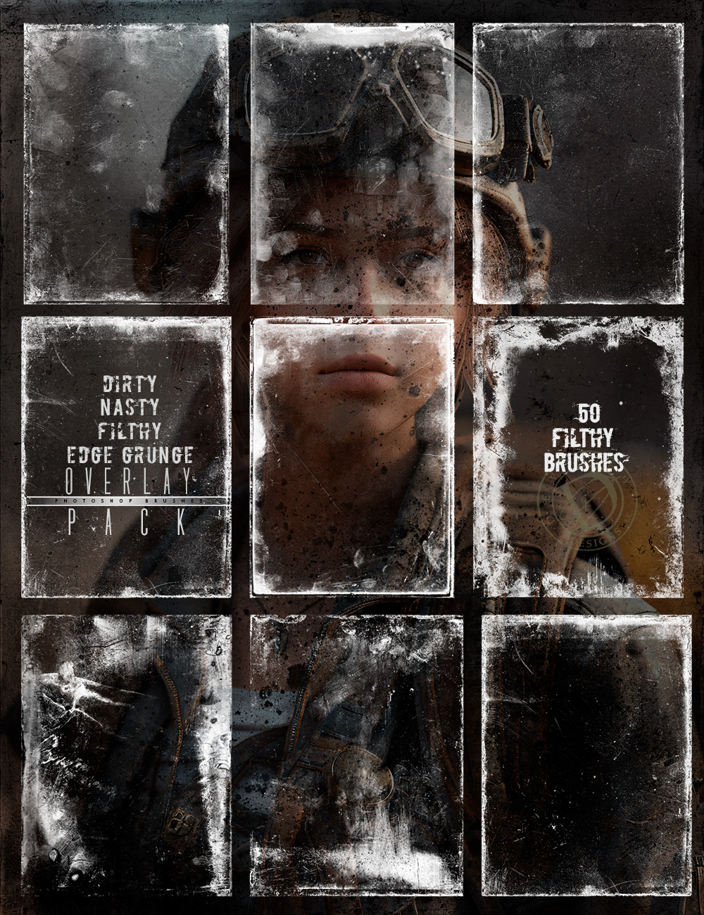 Ron's Dirty,Nasty,Filthy Edge Grunge Overlays | Daz 3D