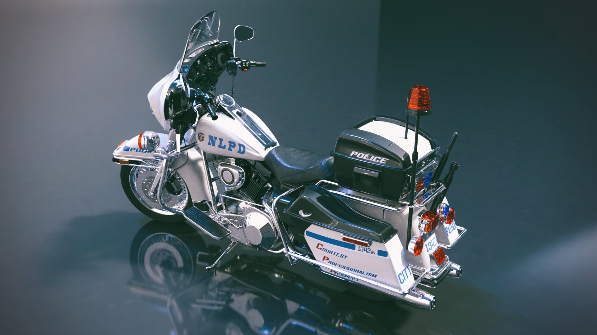 Urban Police Motorcycle | Daz 3D