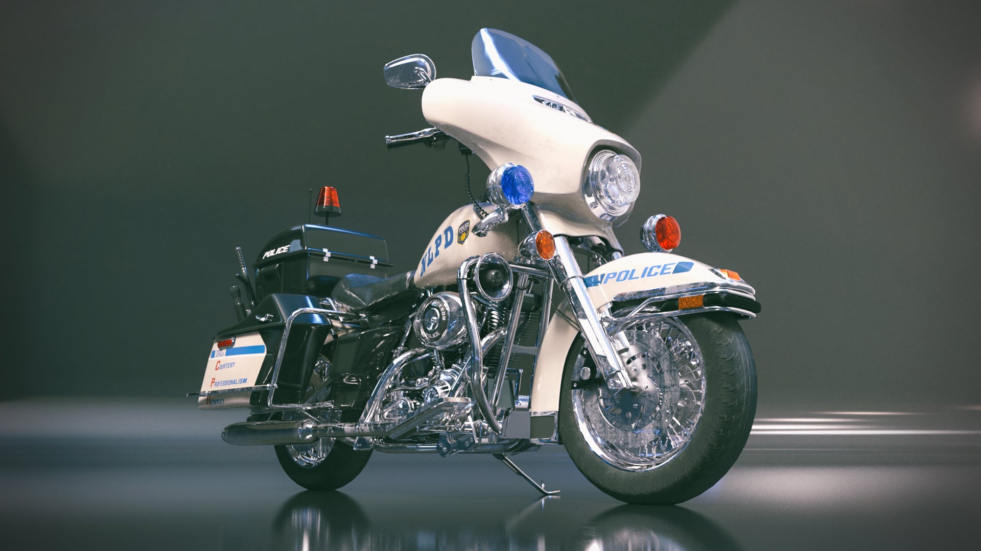 Urban Police Motorcycle | Daz 3D