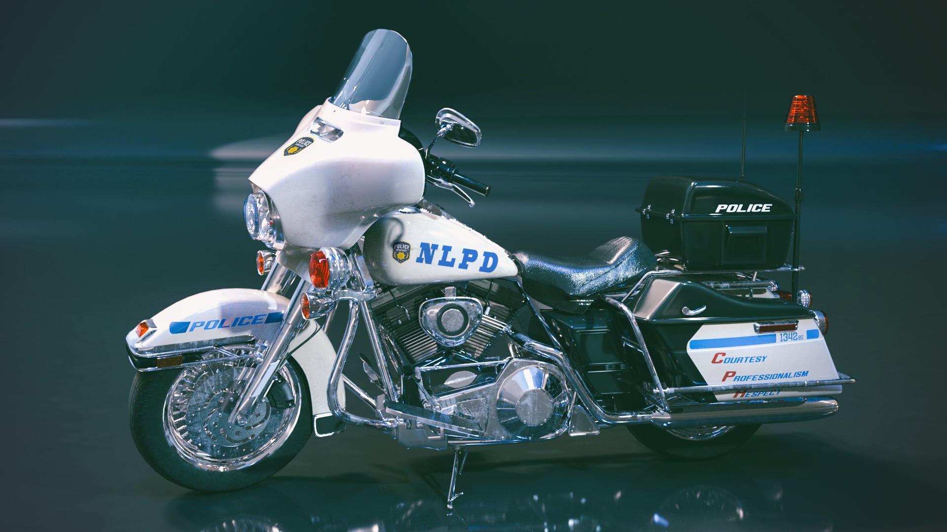 Urban Police Motorcycle | Daz 3D