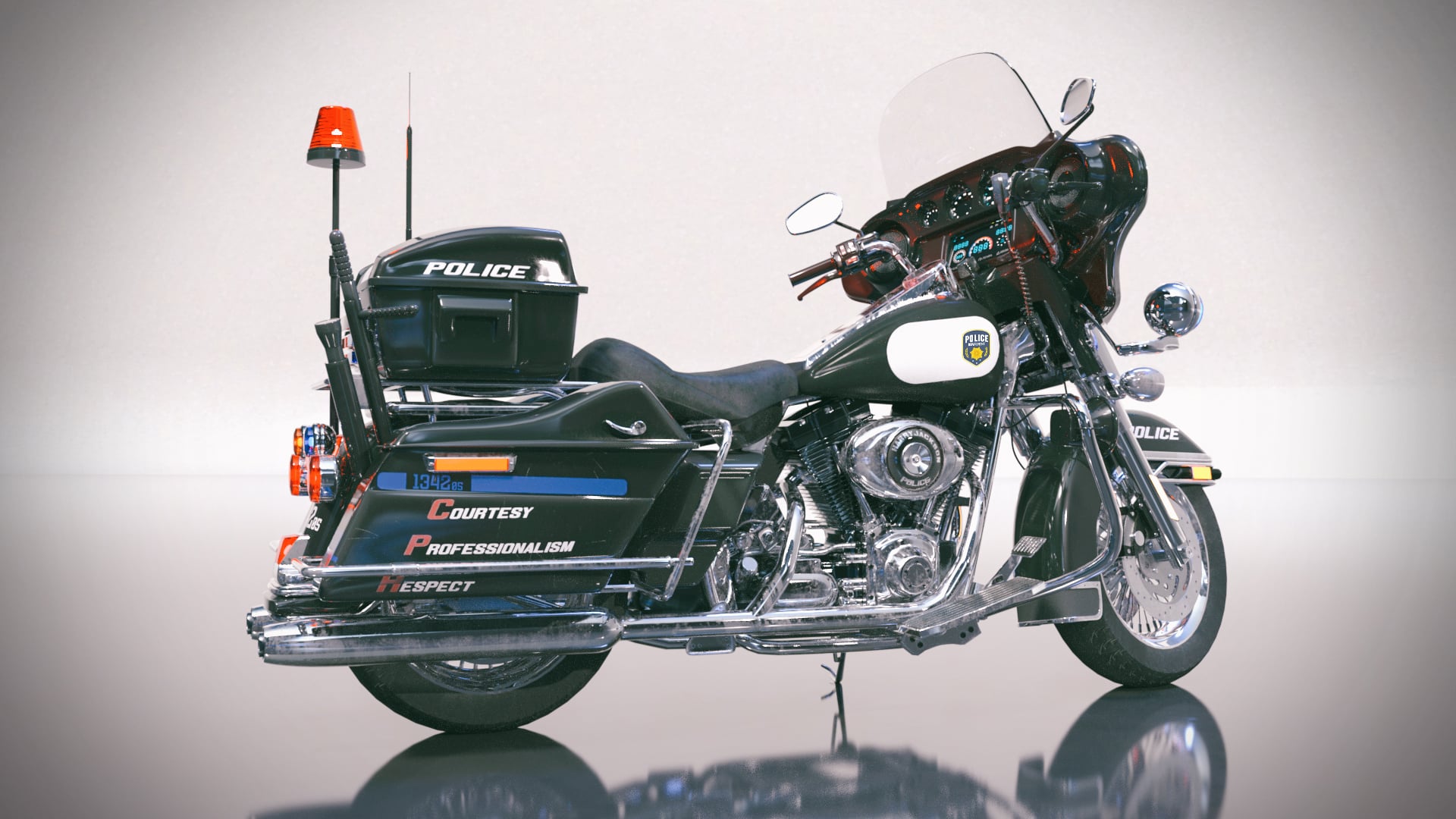Urban Police Motorcycle | Daz 3D