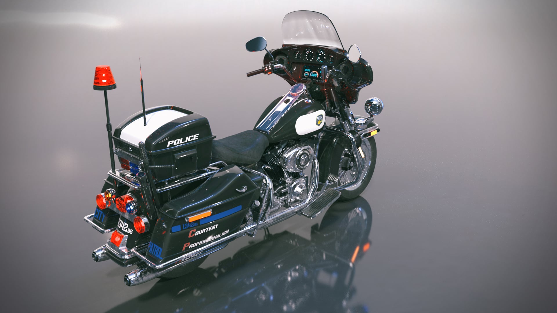Urban Police Motorcycle | Daz 3D