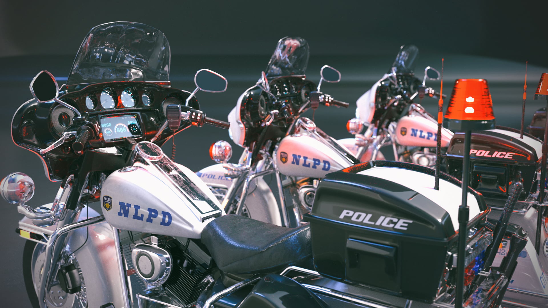 Urban Police Motorcycle | Daz 3D