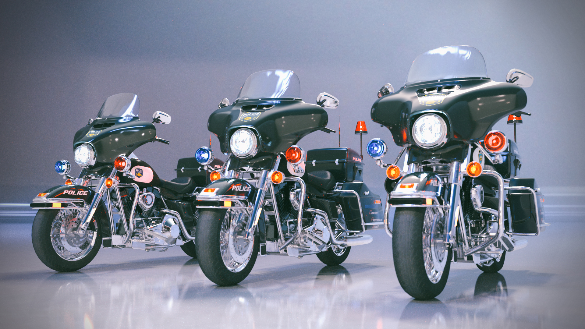 Urban Police Motorcycle | Daz 3D