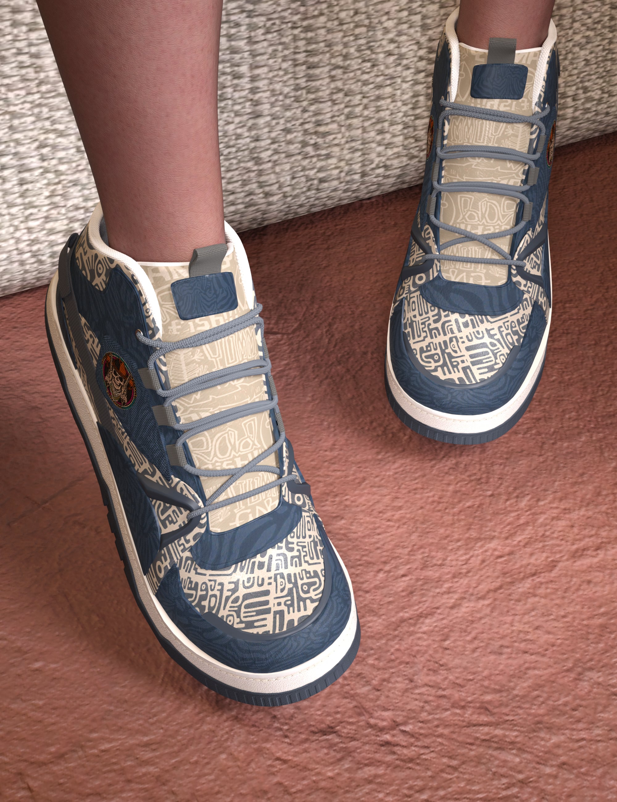 FE Board Shoes 2-in-1 collection for Genesis 9, 8 | Daz 3D