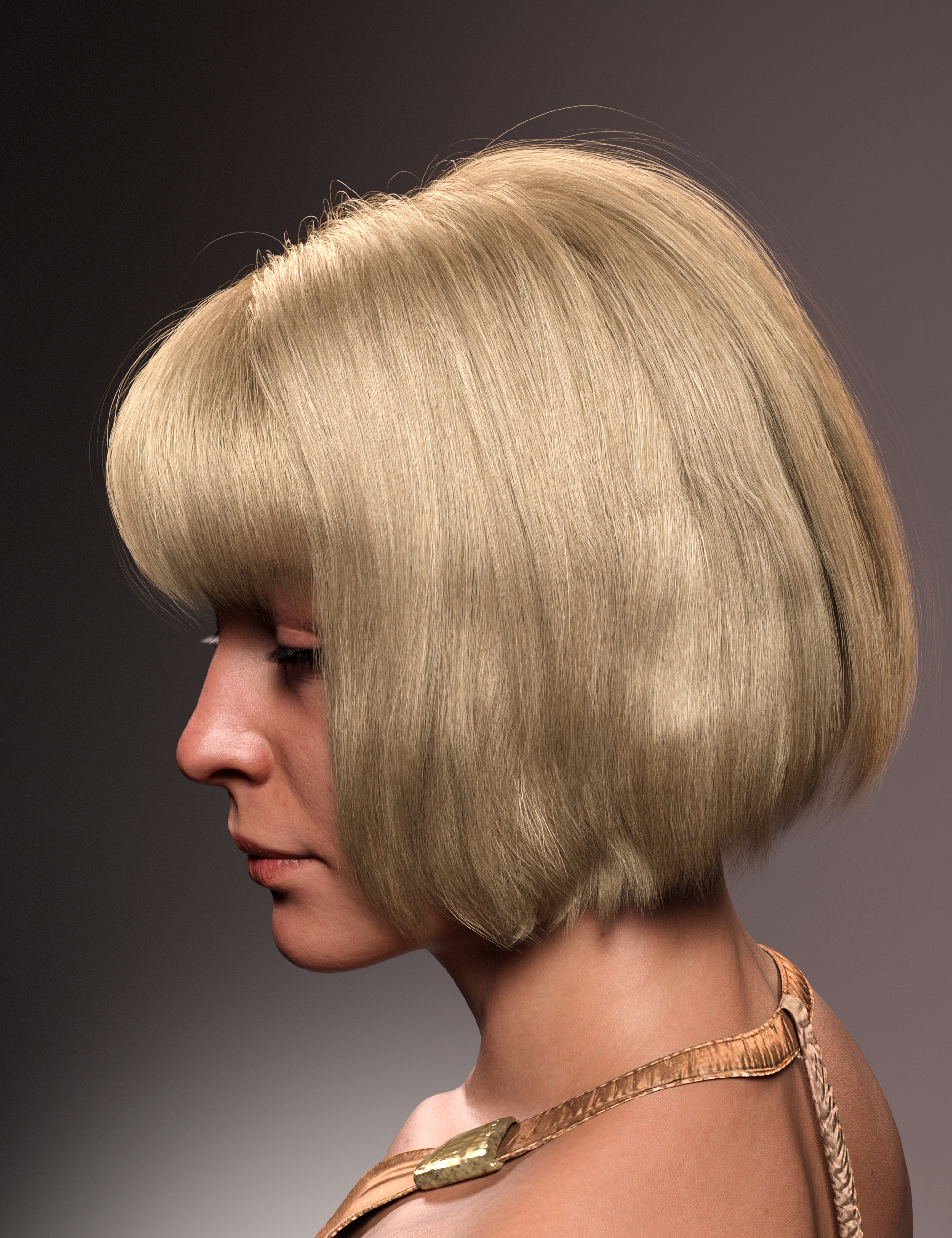 FE Bubble Bob Hair for Genesis 9 | Daz 3D