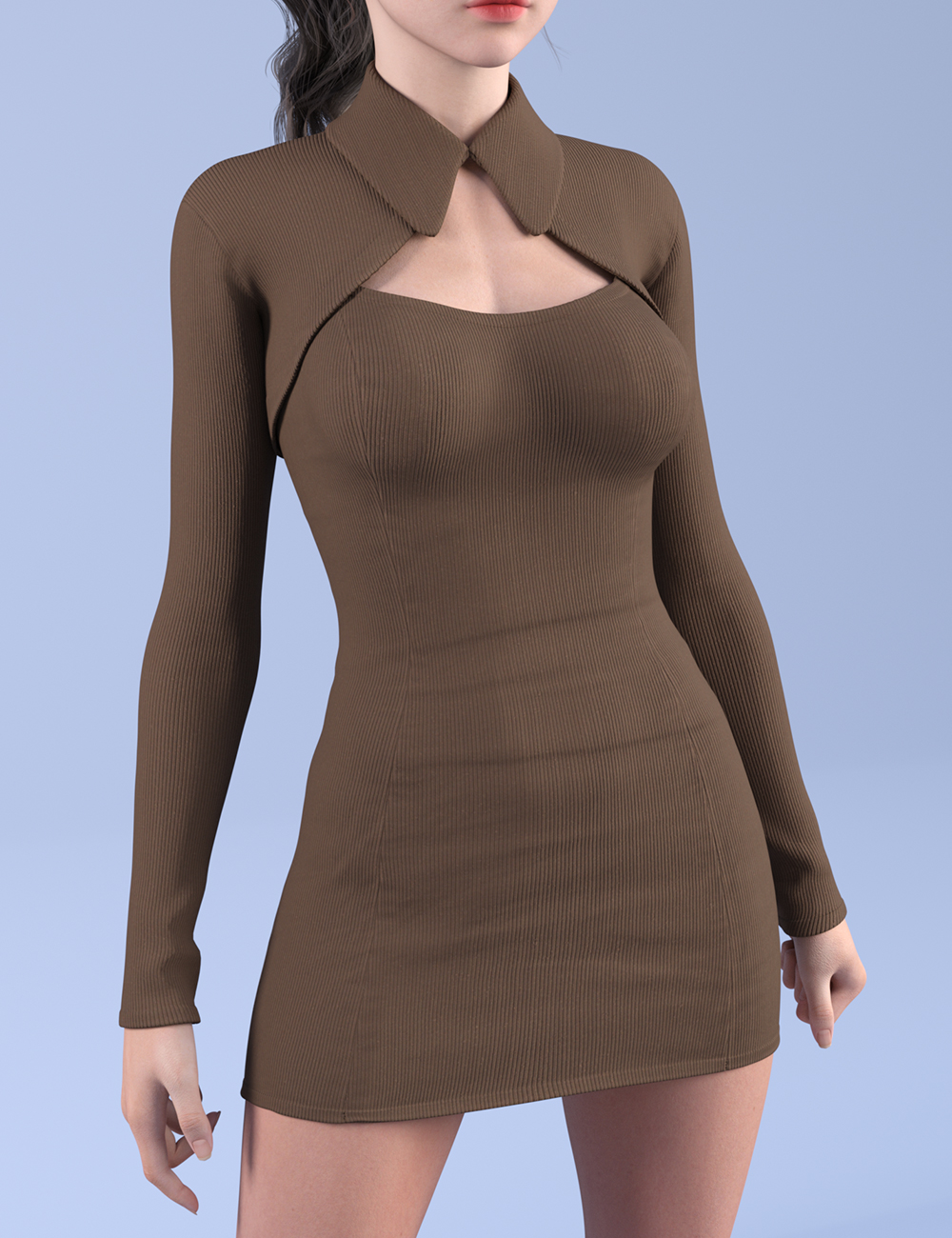 dForce HnC24 Bolero Mini Dress outfit for Genesis 9 | Daz 3D