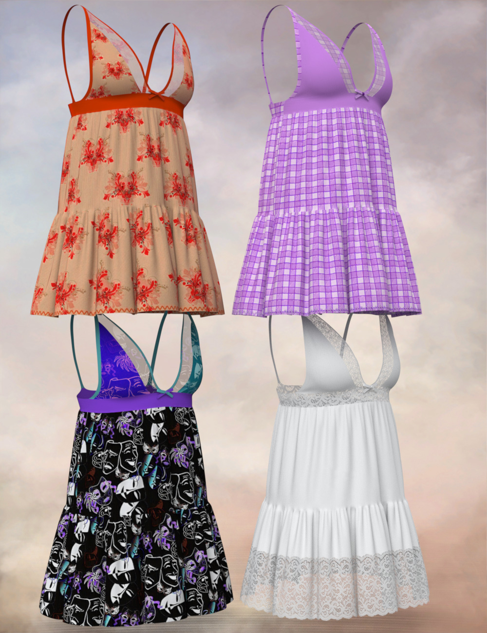 DNA dForce Lola Babydoll for Genesis 9 | Daz 3D