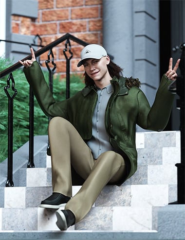 Hats On Poses for Lucas 9 | Daz 3D