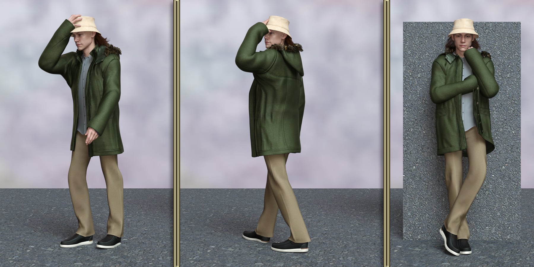 Hats On Poses for Lucas 9 | Daz 3D
