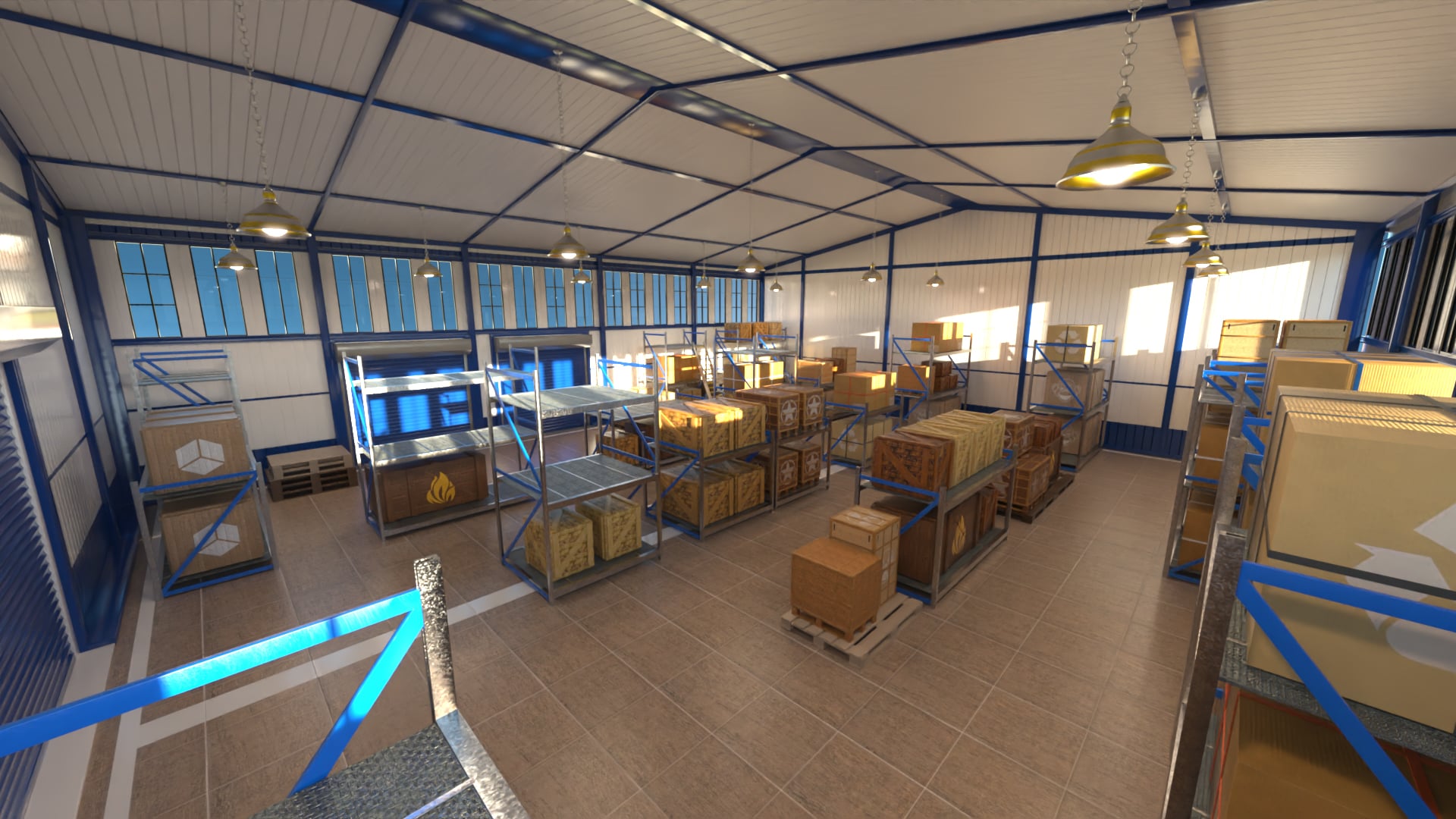 Industrial Warehouse Environment | Daz 3D