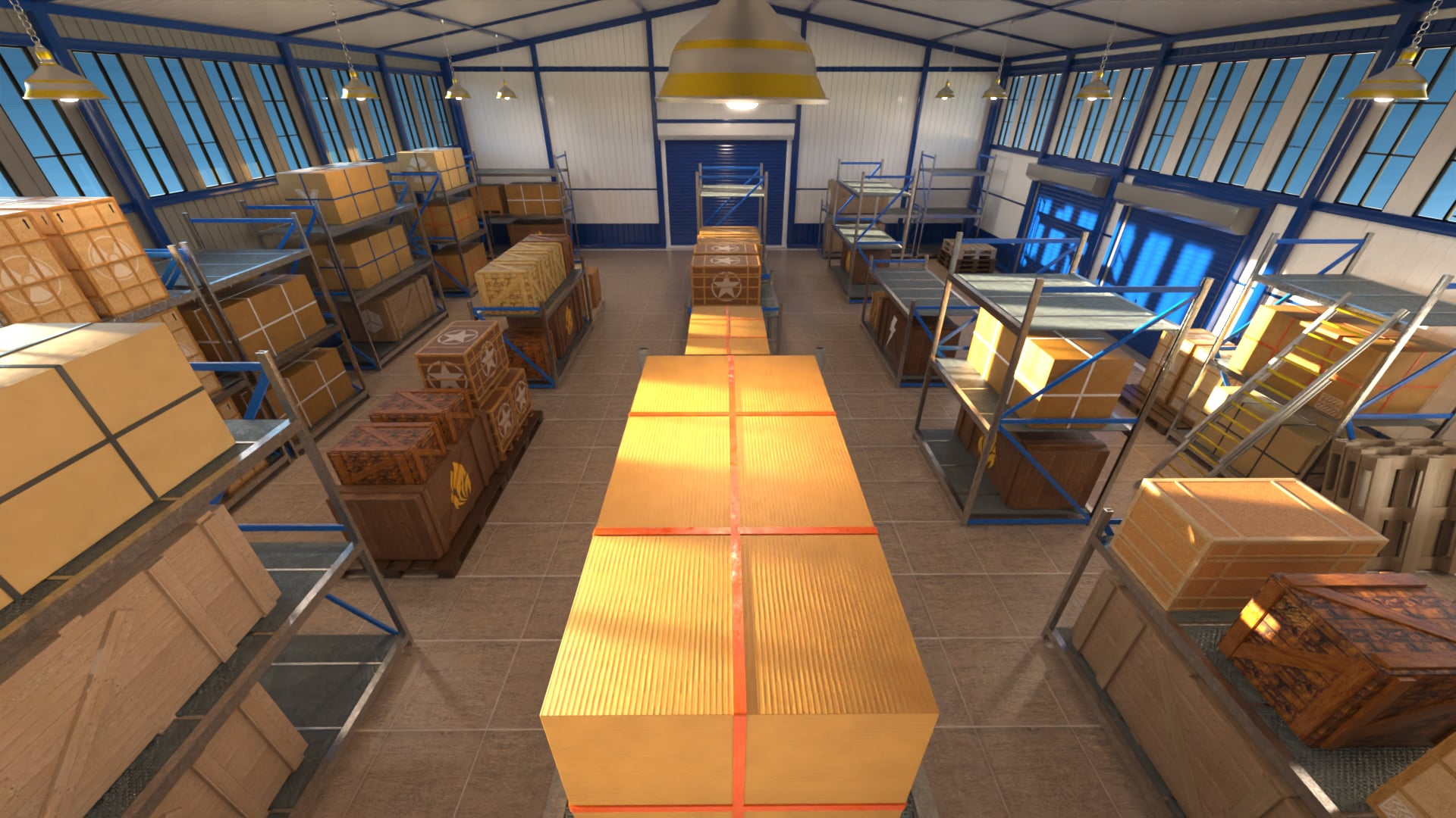 Industrial Warehouse Environment | Daz 3D