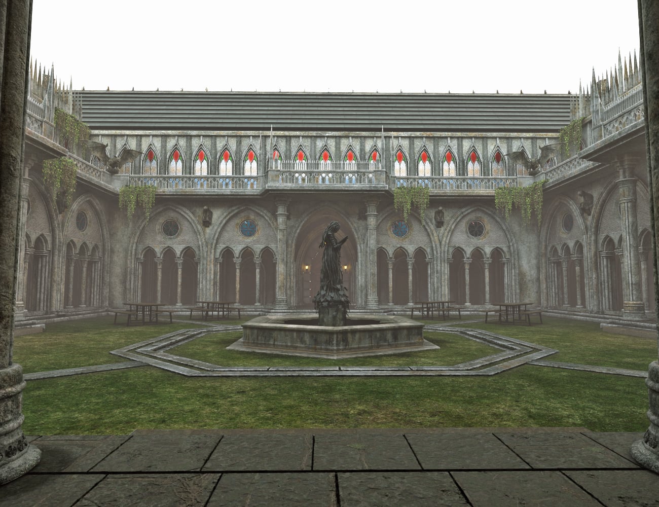 XI GSB School Courtyard | Daz 3D