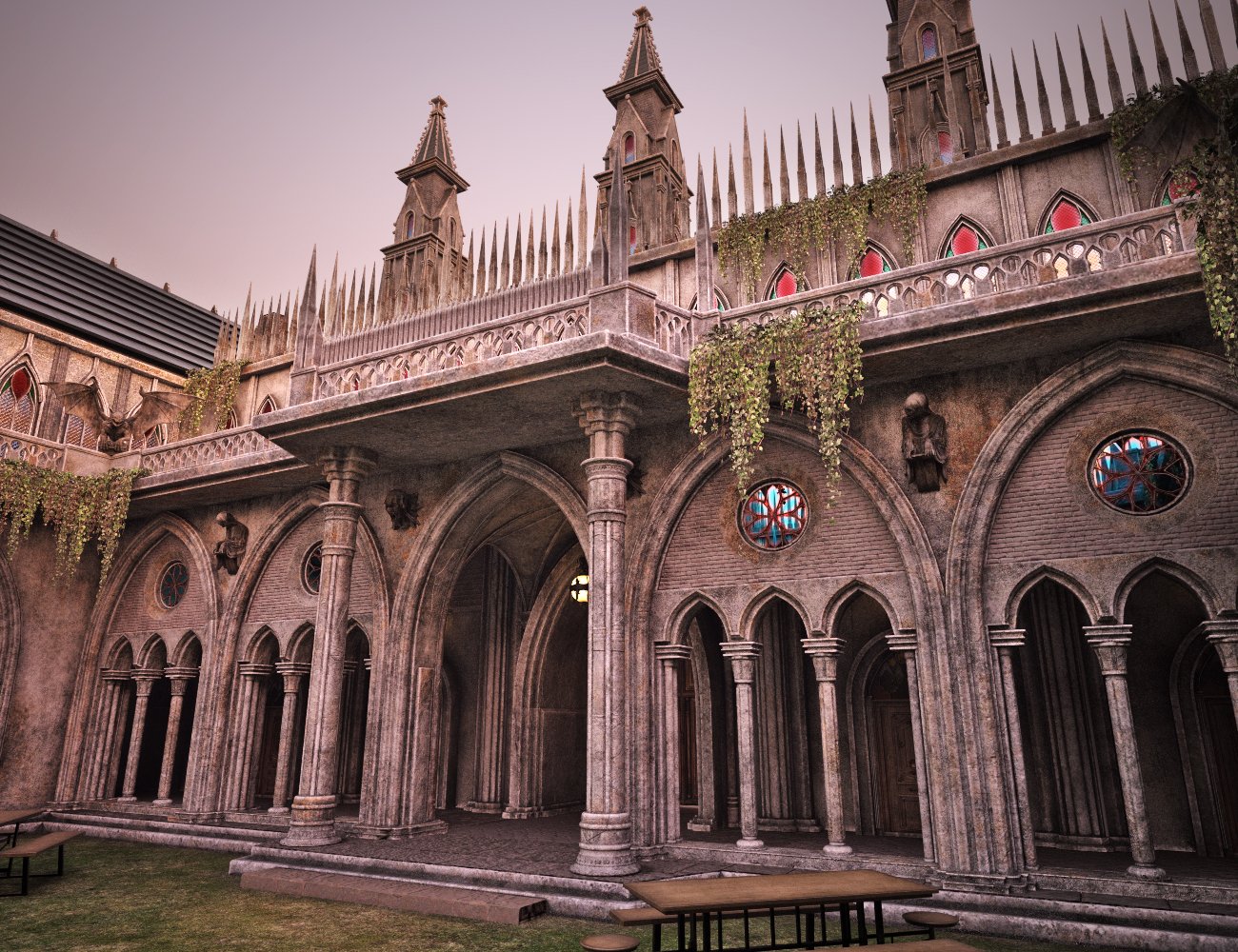 XI GSB School Courtyard | Daz 3D