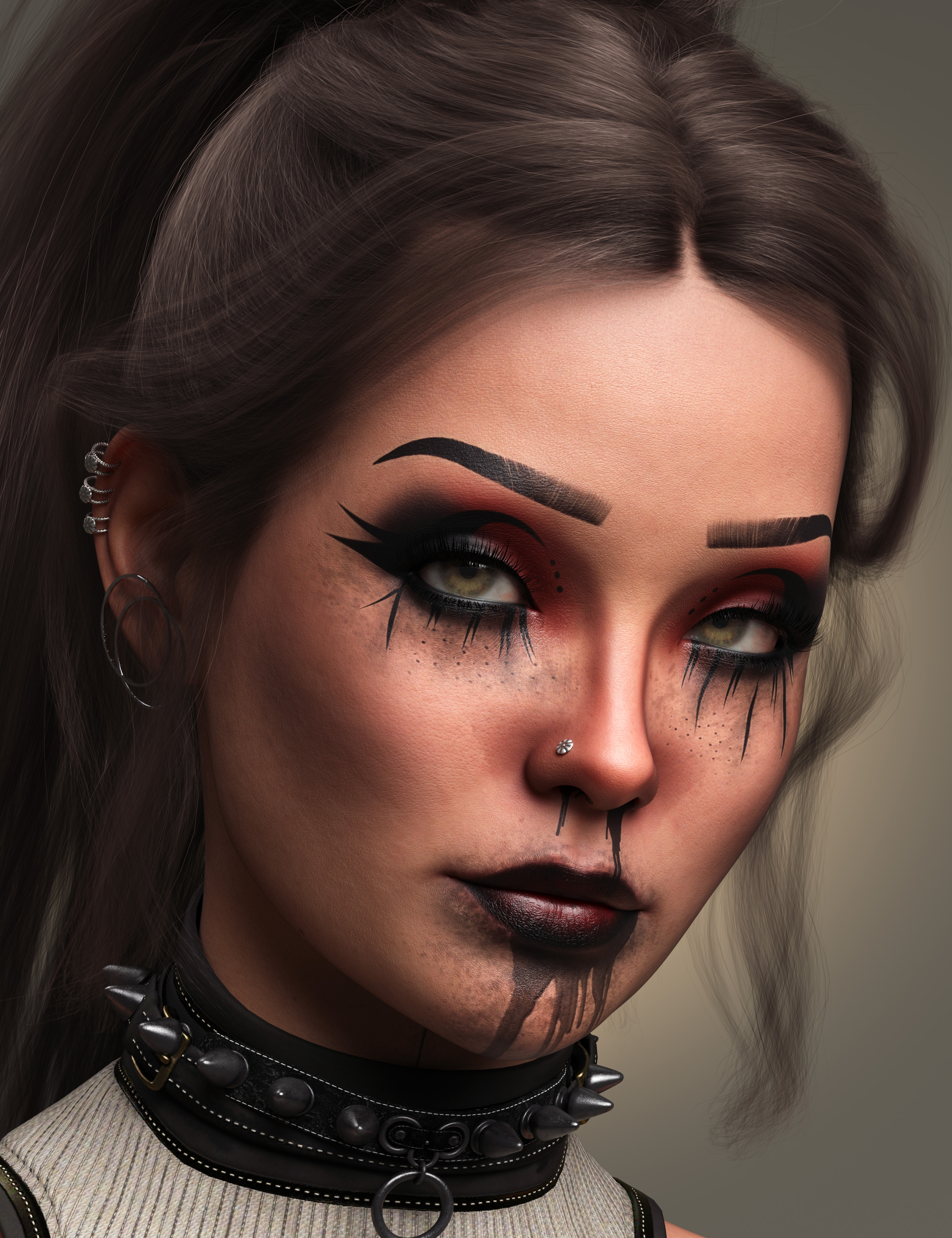 Dark Dahlia LIE Makeup for Genesis 9 | Daz 3D