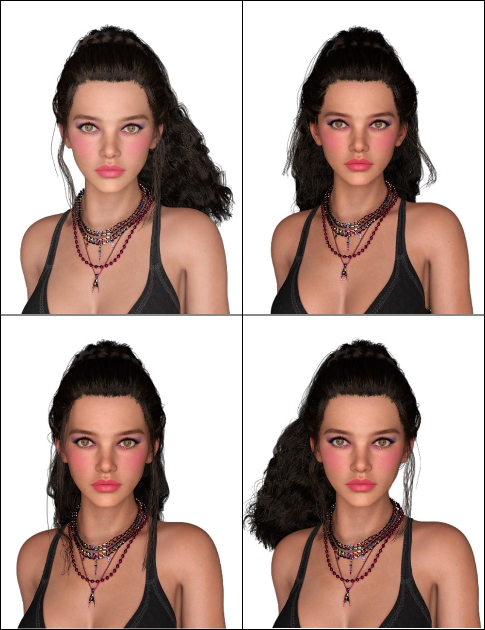 L3D Quick Click Glamour Hair | Daz 3D